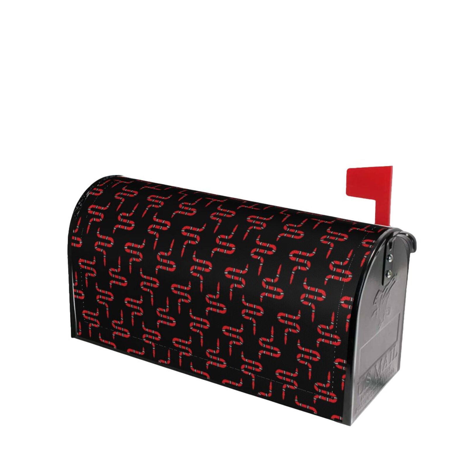 Lsque Red Snake Mailbox Cover Standard Size ,Magnetic Mailbox Covers ...