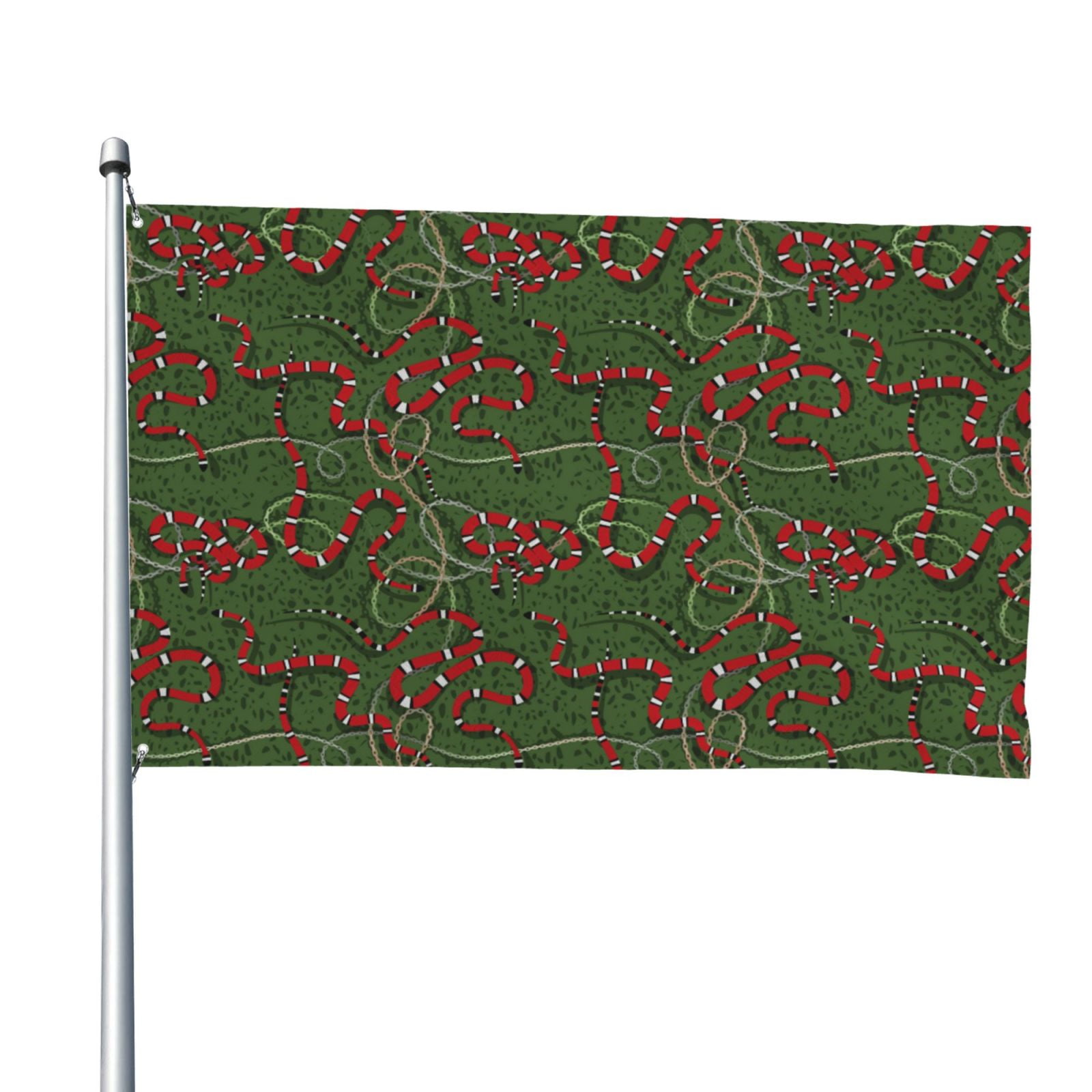 Lsque Red Snake Pattern Flag,Red Snake Printed Garden Flag 48 x 72 in ...