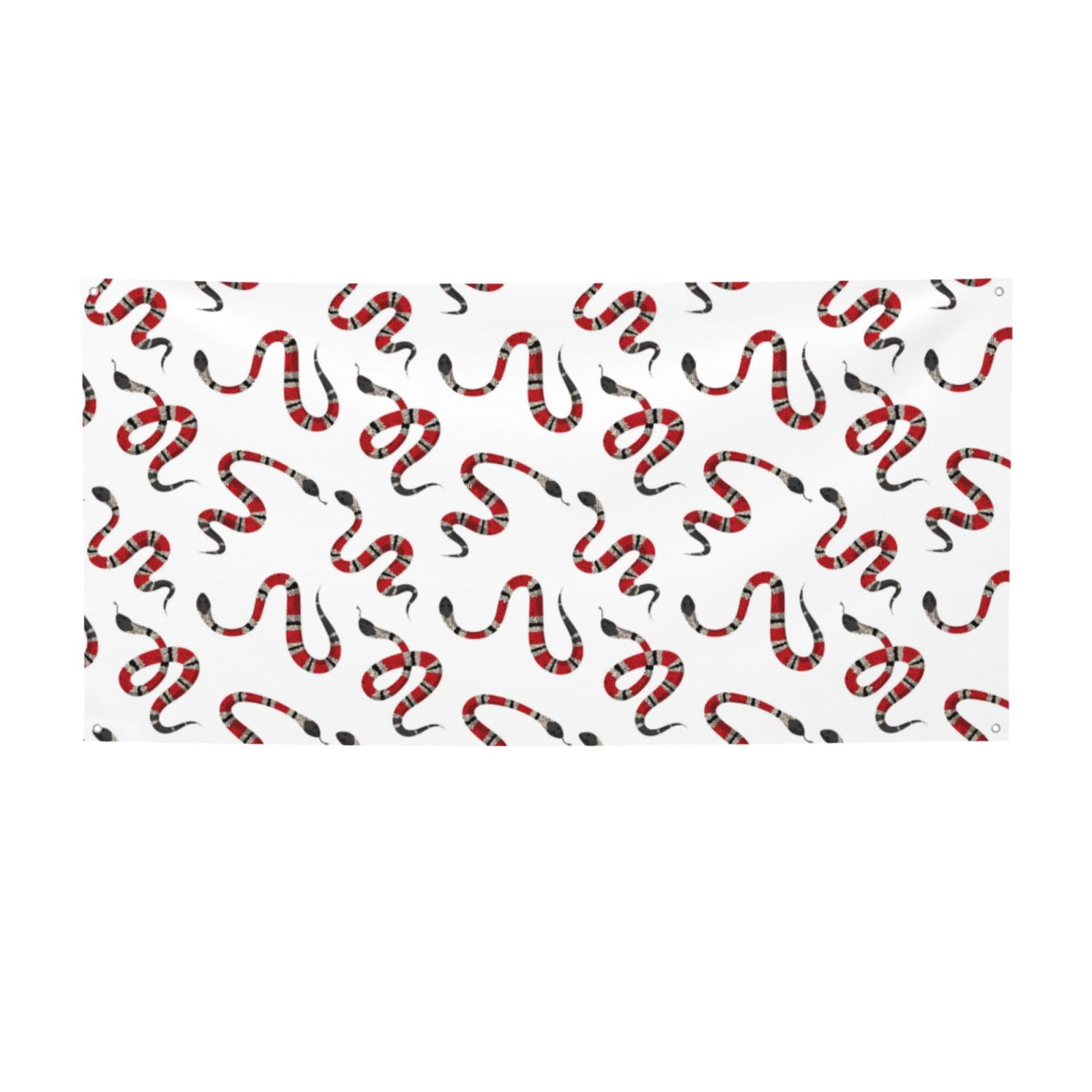 Lsque Red Snake Pattern Party Banner, Festive Banner , Holiday ...