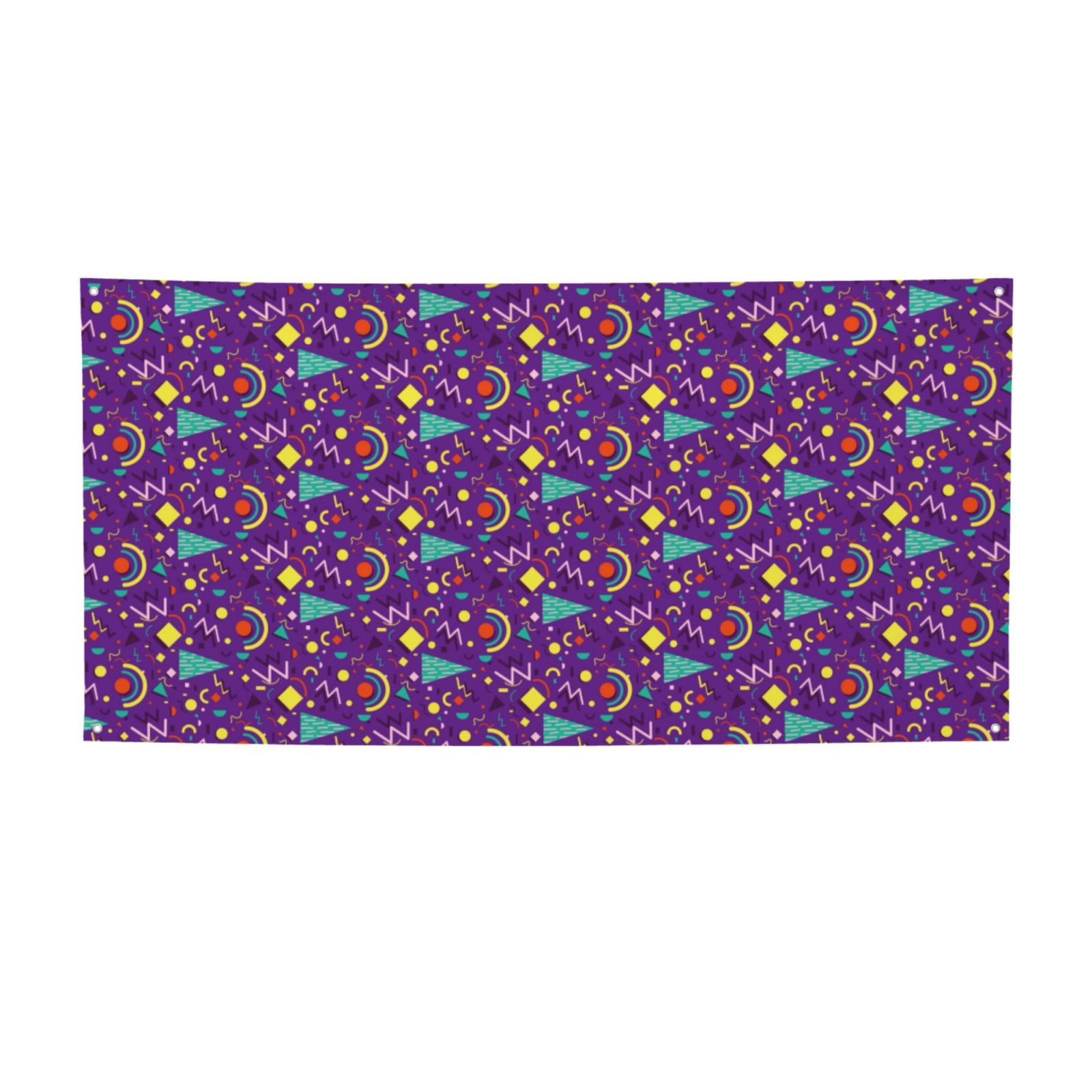 Lsque Retro 80s Style Pattern Party Banner, Festive Banner , Holiday ...