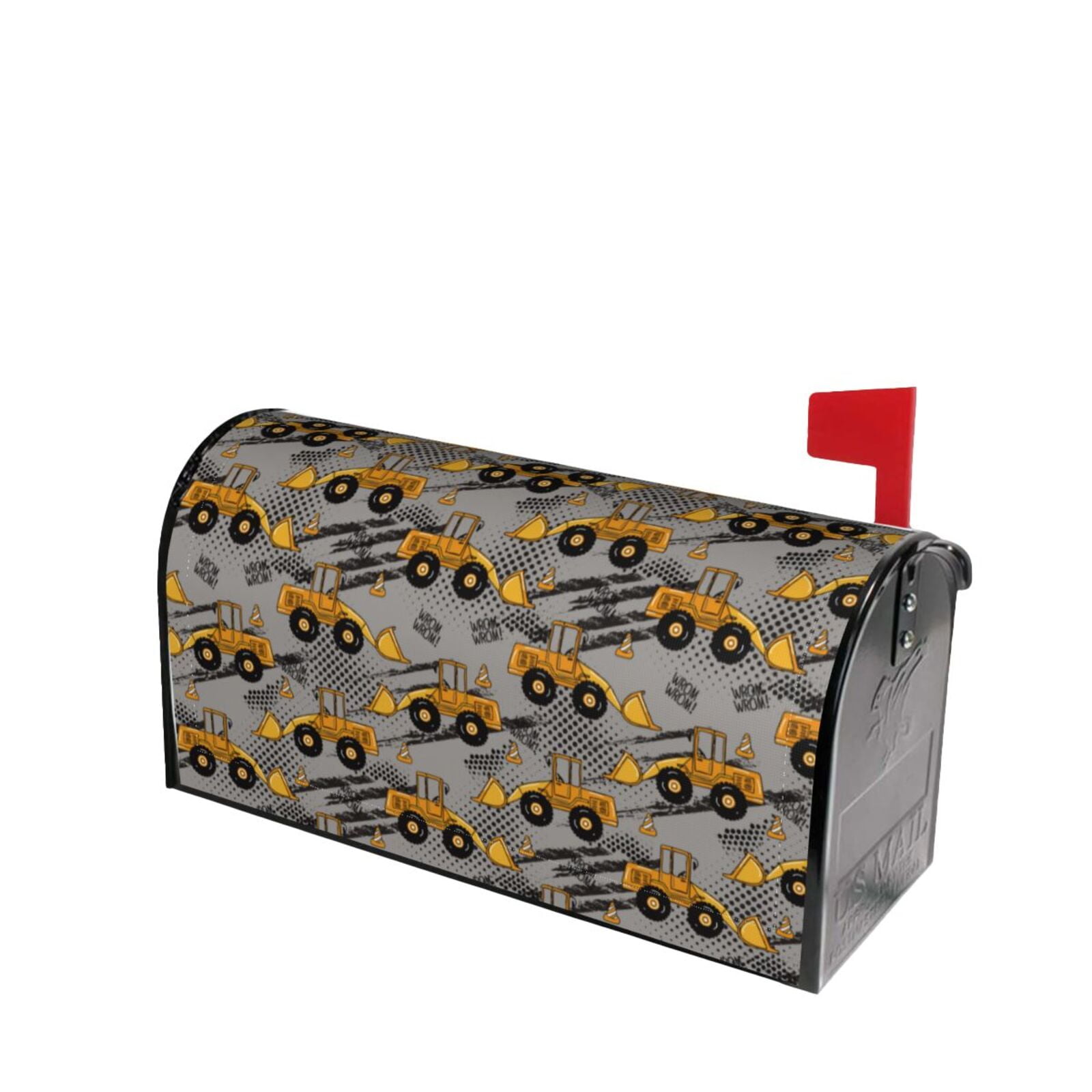 Lsque Retro Excavator Mailbox Cover Standard Size ,Magnetic Mailbox ...