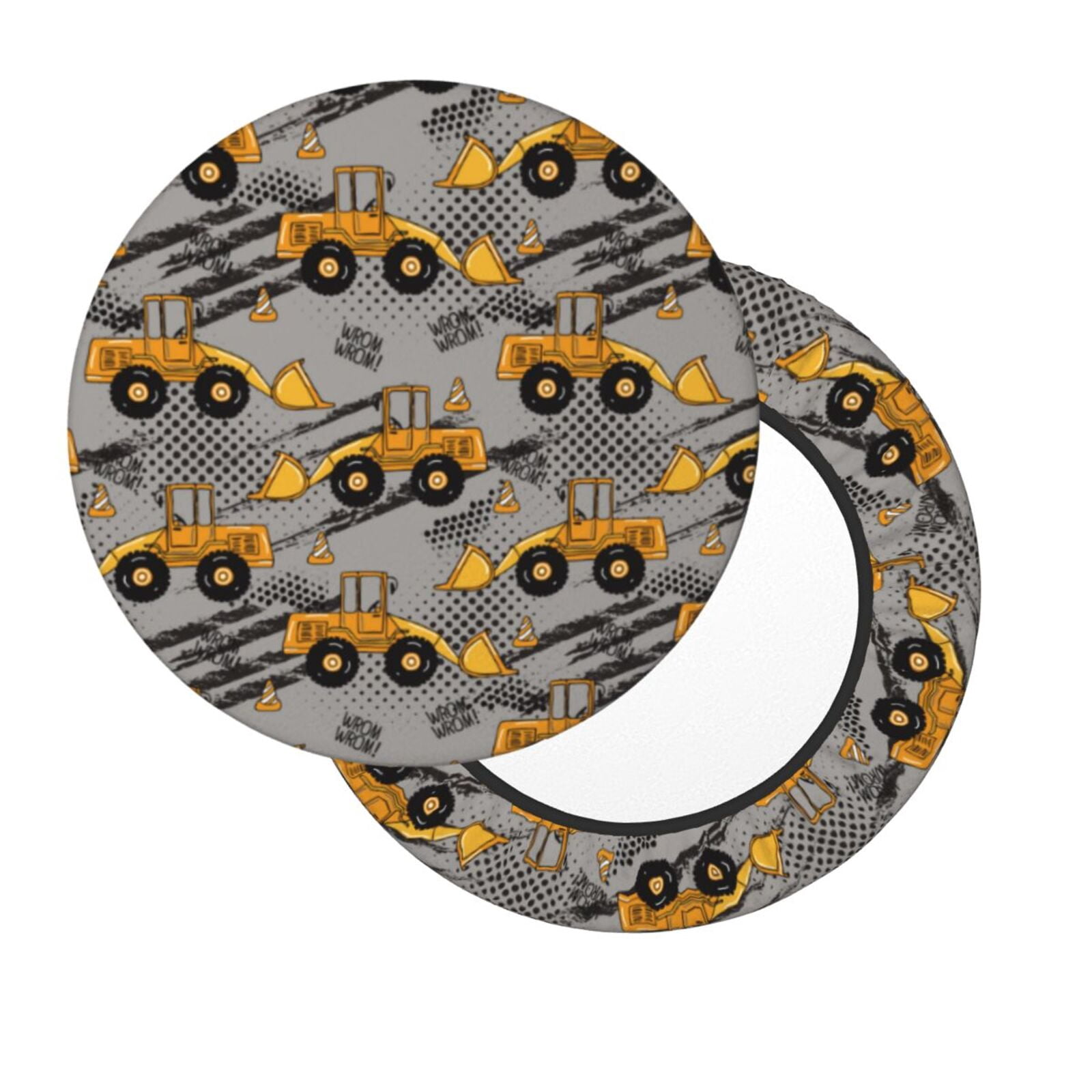 Lsque Retro Excavator Round Bar chair cushion covers Velvet Fabric ...