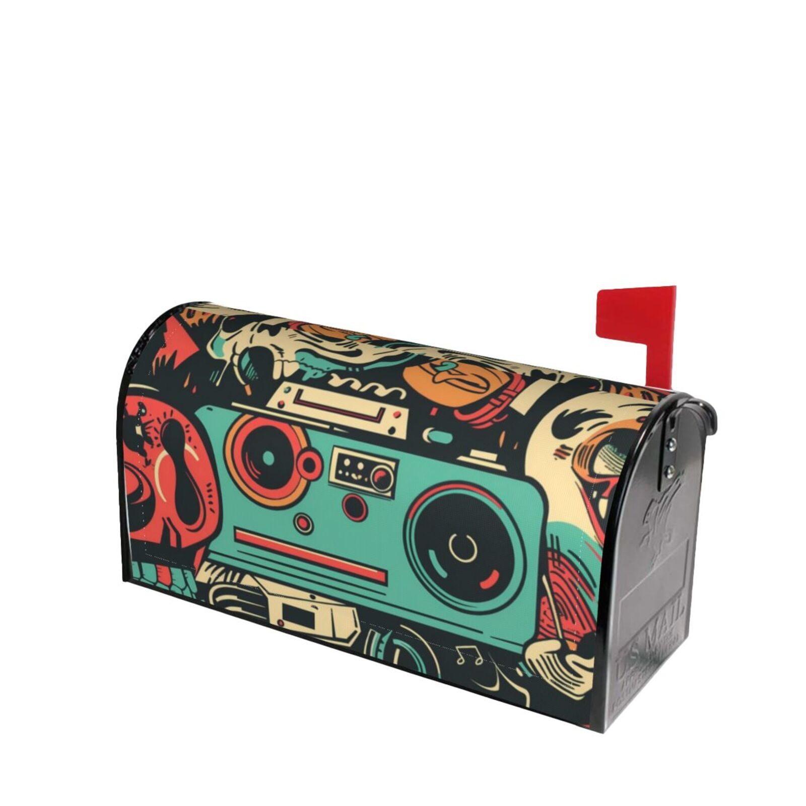 Lsque Retro Pop Art Collage Mailbox Cover Standard Size ,Magnetic ...