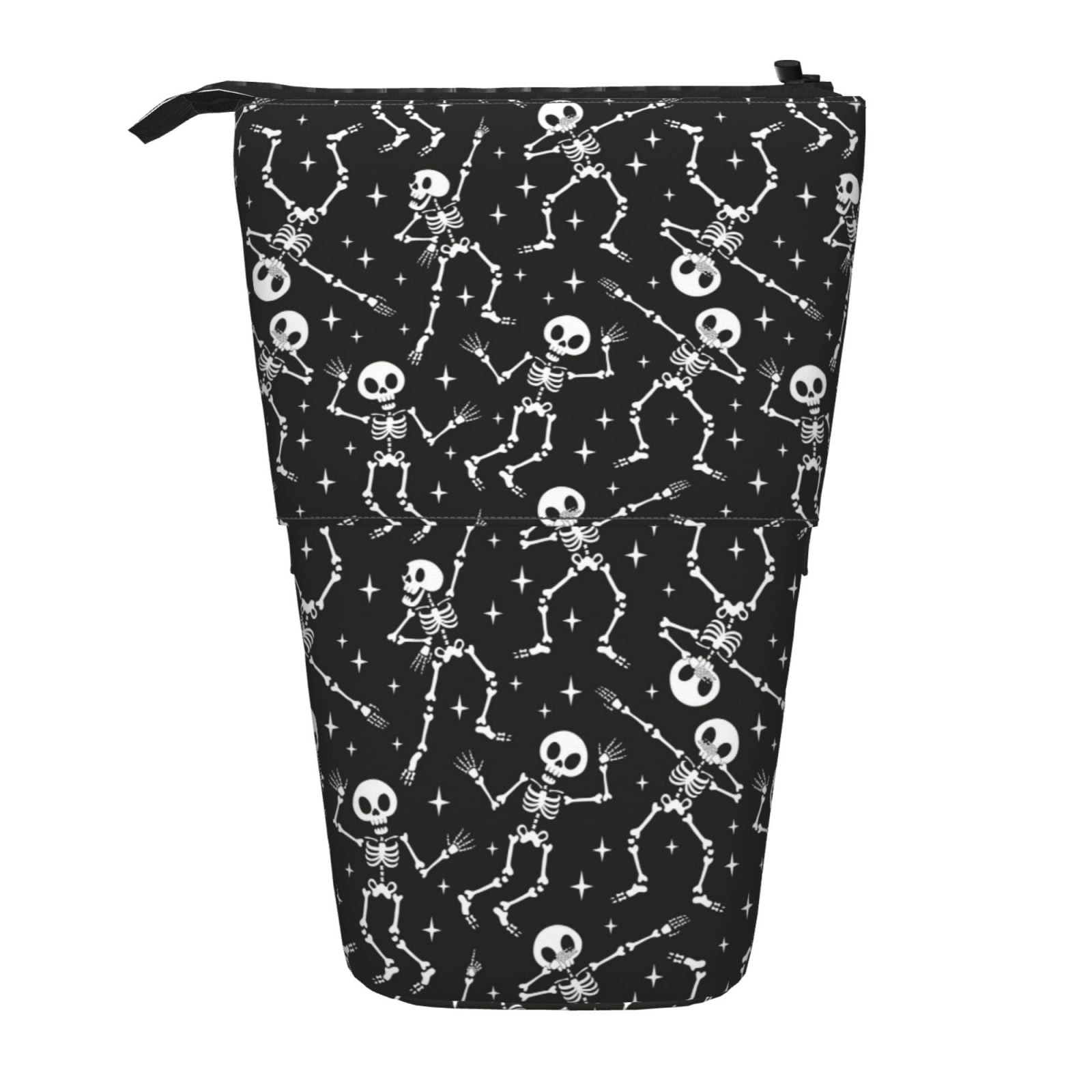 Lsque Retro Skeleton Dancing On Halloween Party Pattern Telescopic ...