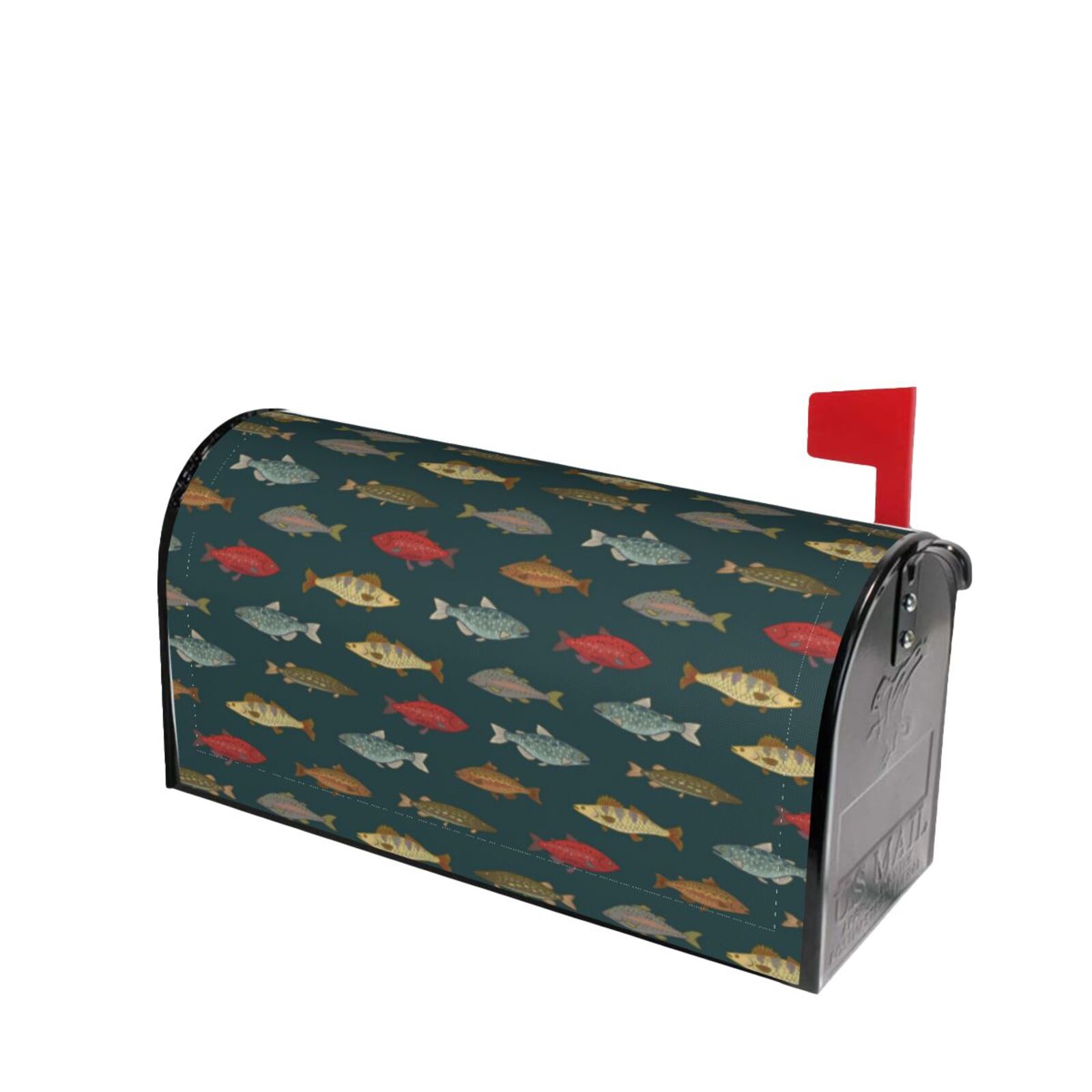 Lsque River Freshwater Fish Mailbox Cover Standard Size ,Magnetic ...