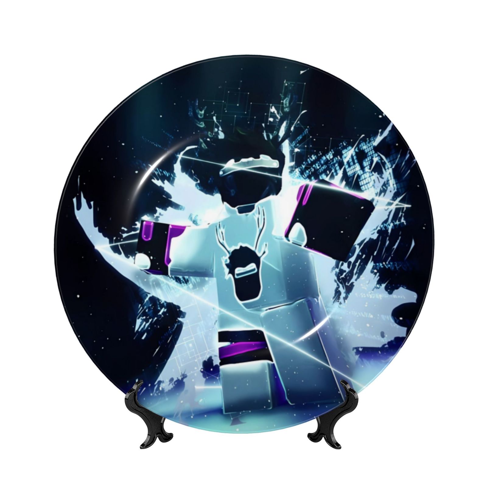 Lsque Roblox Pattern Ceramic Decorative Plate Decorative Plates with ...