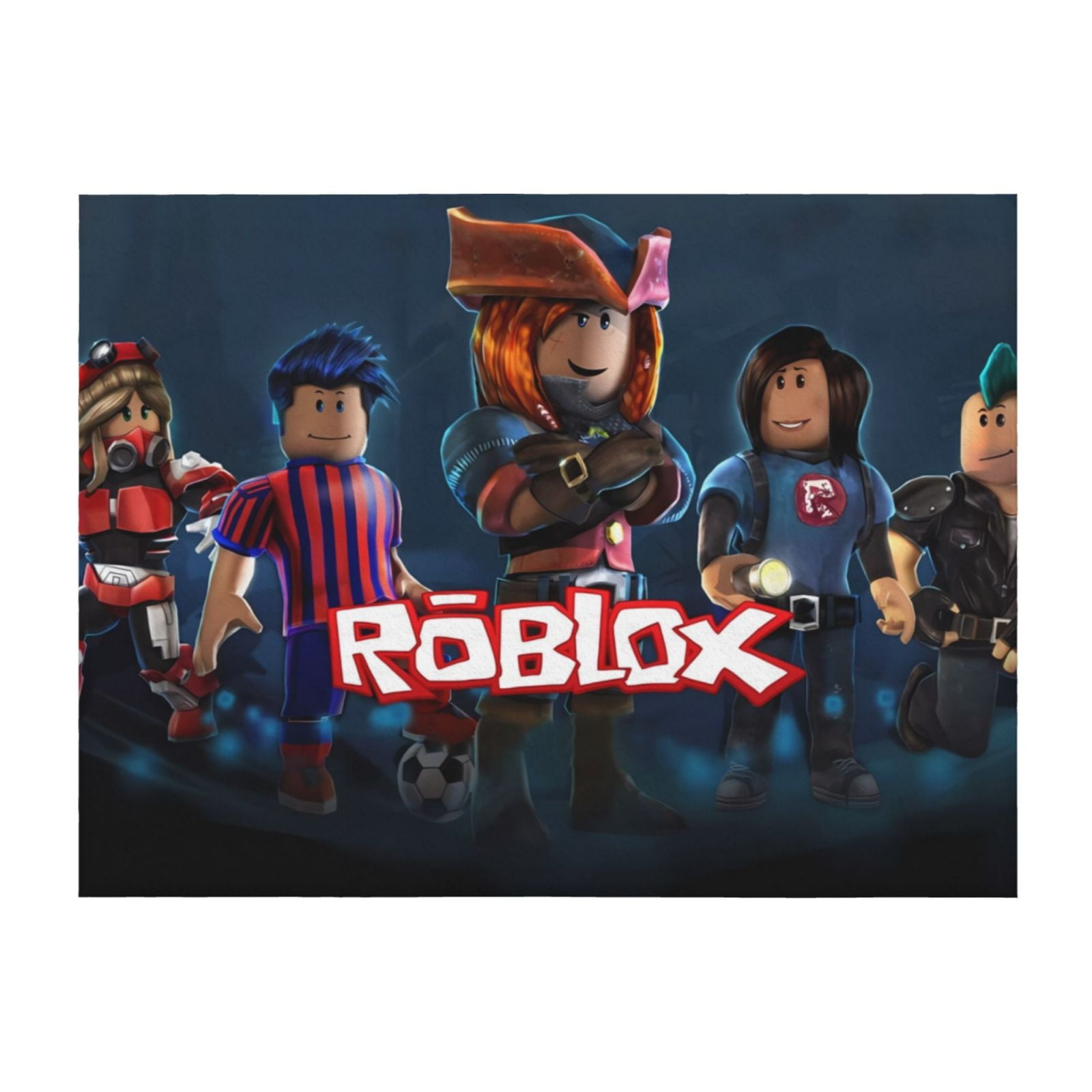 Lsque Roblox Print Flannel Throw Blanket, Ultra-soft Blanket for Bed ...