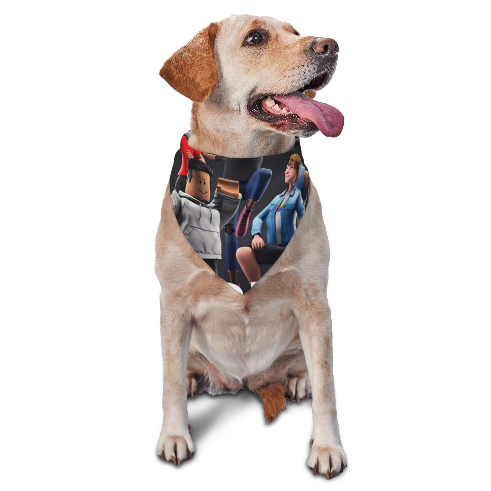 Lsque Roblox Printing Dog Bandana ,Cat Scarf Adjustable Bib ...