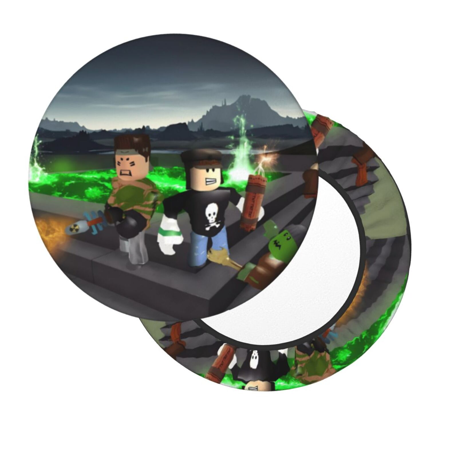 Lsque Roblox Round Bar chair cushion covers Velvet Fabric Premium ...