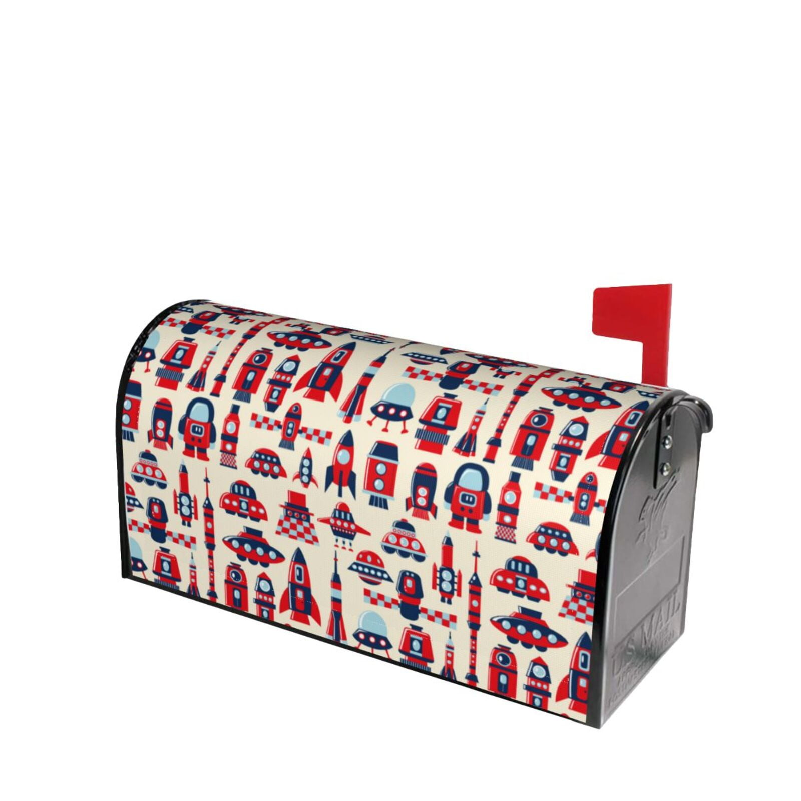 Lsque Rocket Pattern Mailbox Cover Standard Size ,Magnetic Mailbox ...