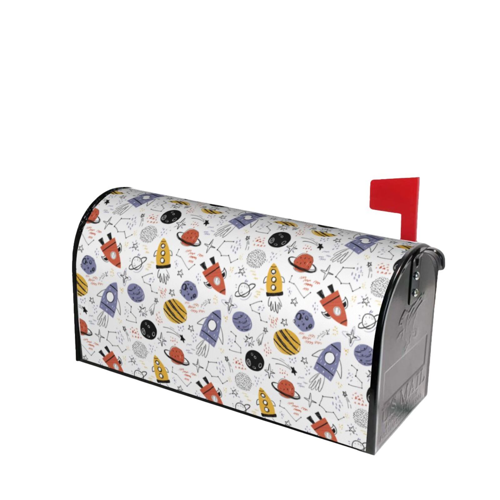 Lsque Rocket Planets Mailbox Cover Standard Size ,Magnetic Mailbox ...