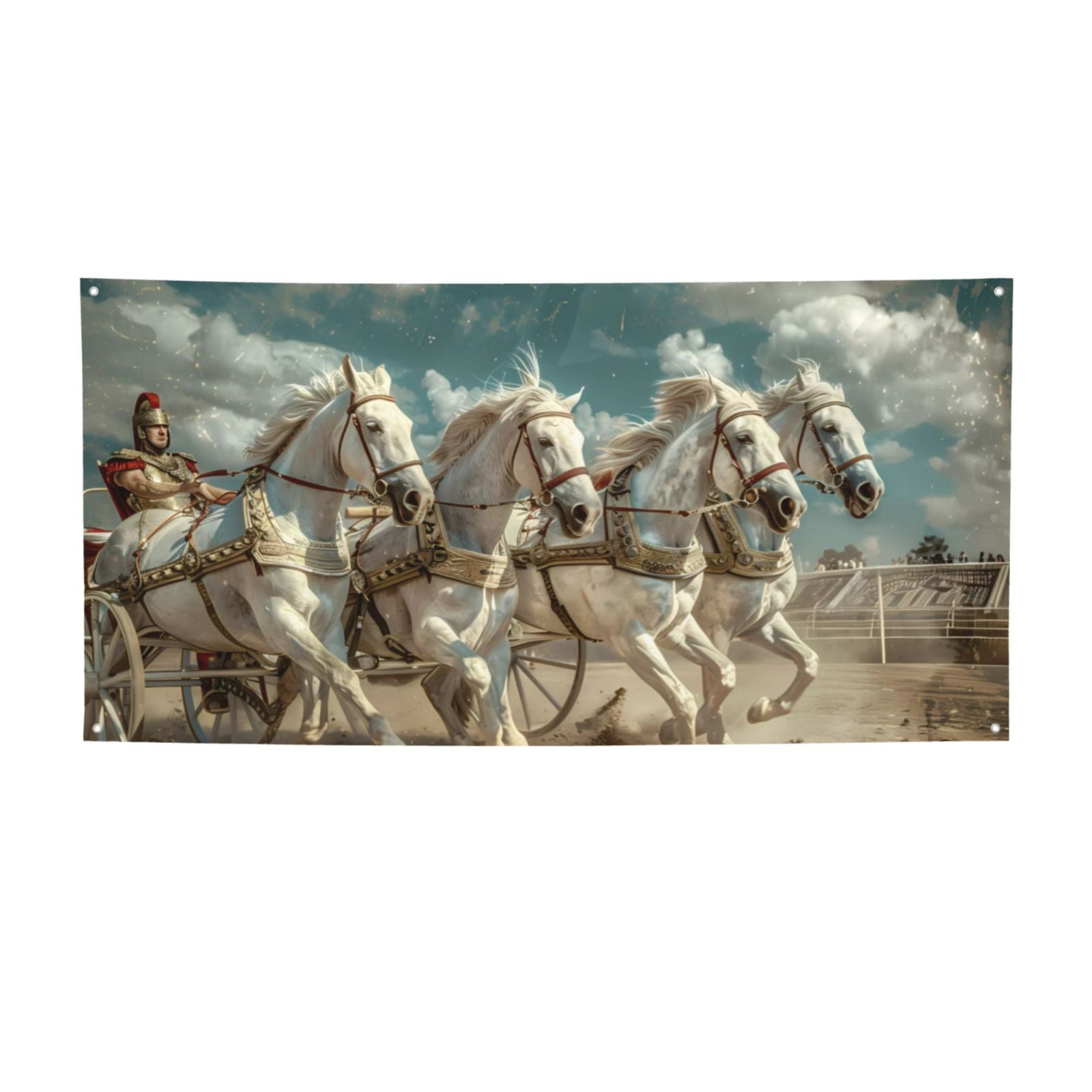 Lsque Roman Chariot Horse Race Pattern Party Banner, Festive Banner ...