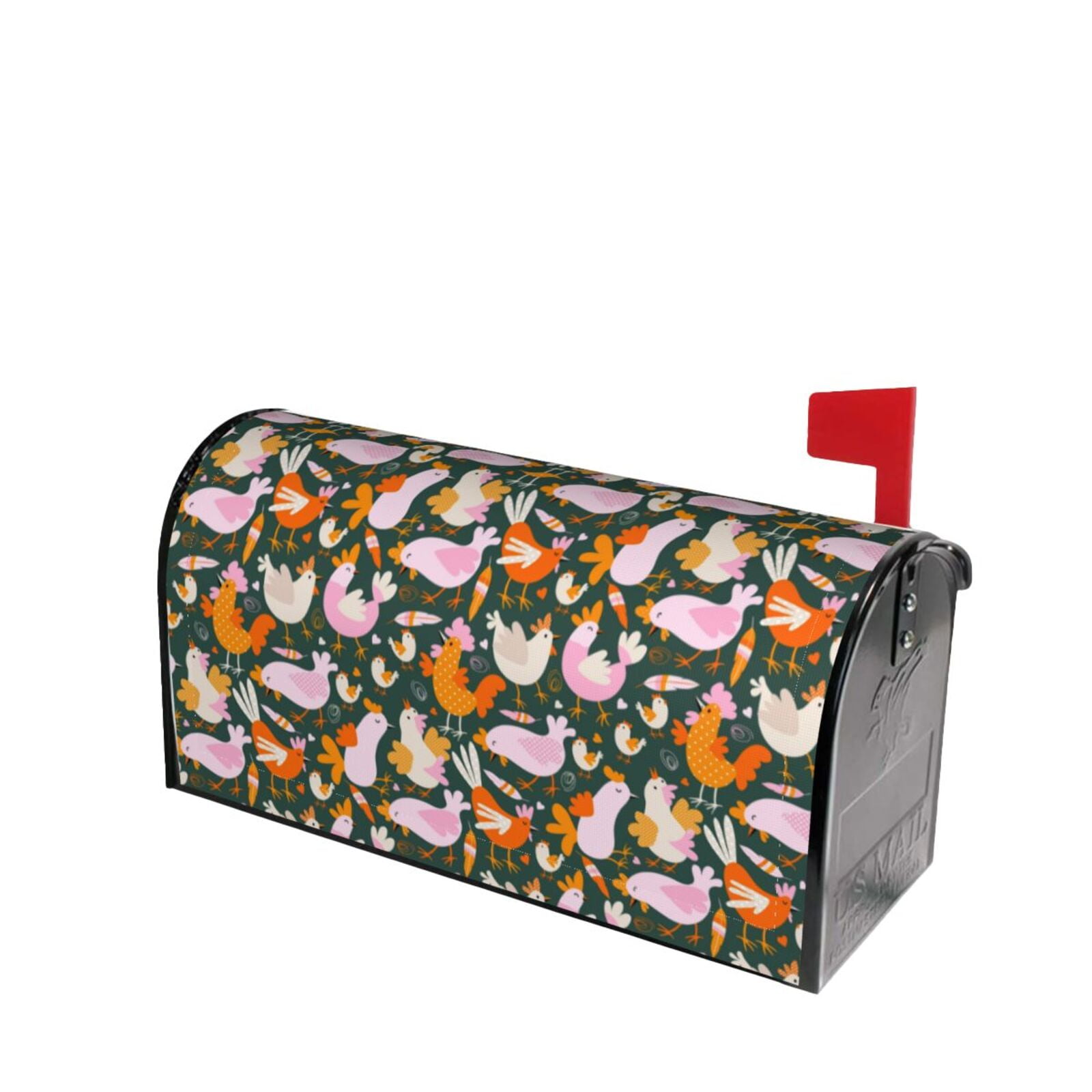 Lsque Roosters and Chicks Mailbox Cover Standard Size ,Magnetic Mailbox ...