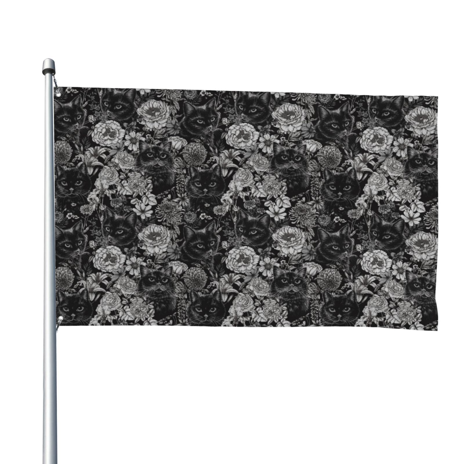 Lsque Rose Flowers Pattern Flag,Rose Flowers Printed Garden Flag 48 x ...