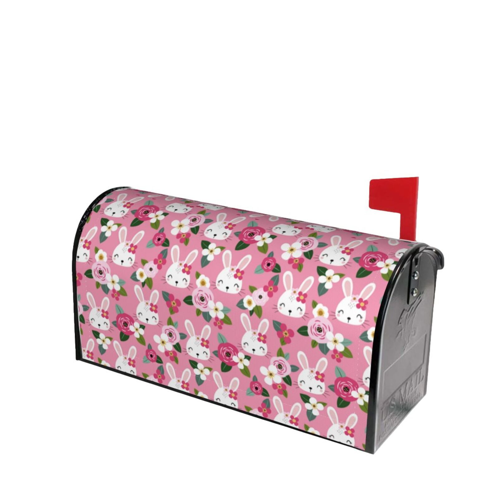 Lsque Rose Rabbit Mailbox Cover Standard Size ,Magnetic Mailbox Covers ...