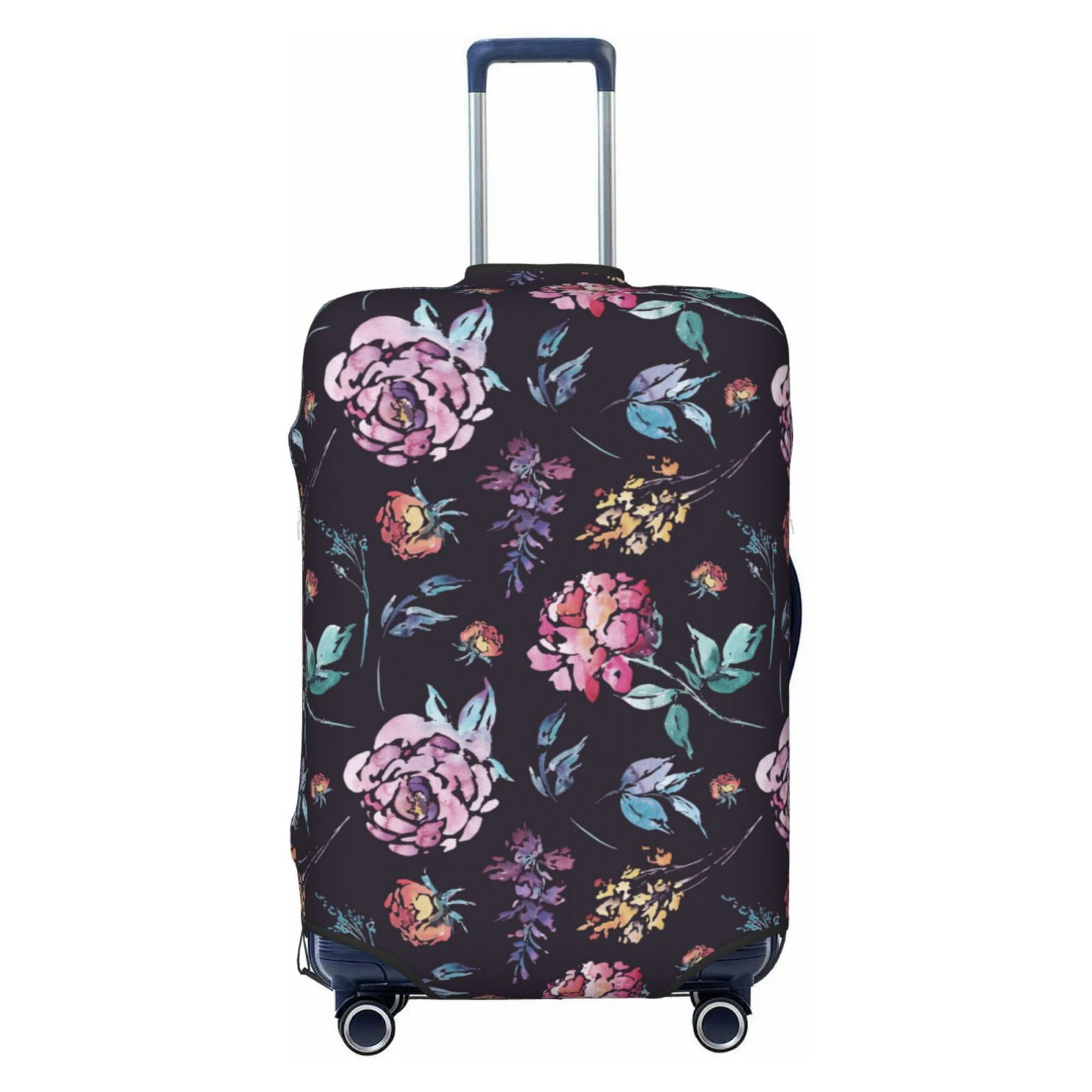 Lsque Roses Flowers Printed Luggage Cover, Travel Luggage Protector ...