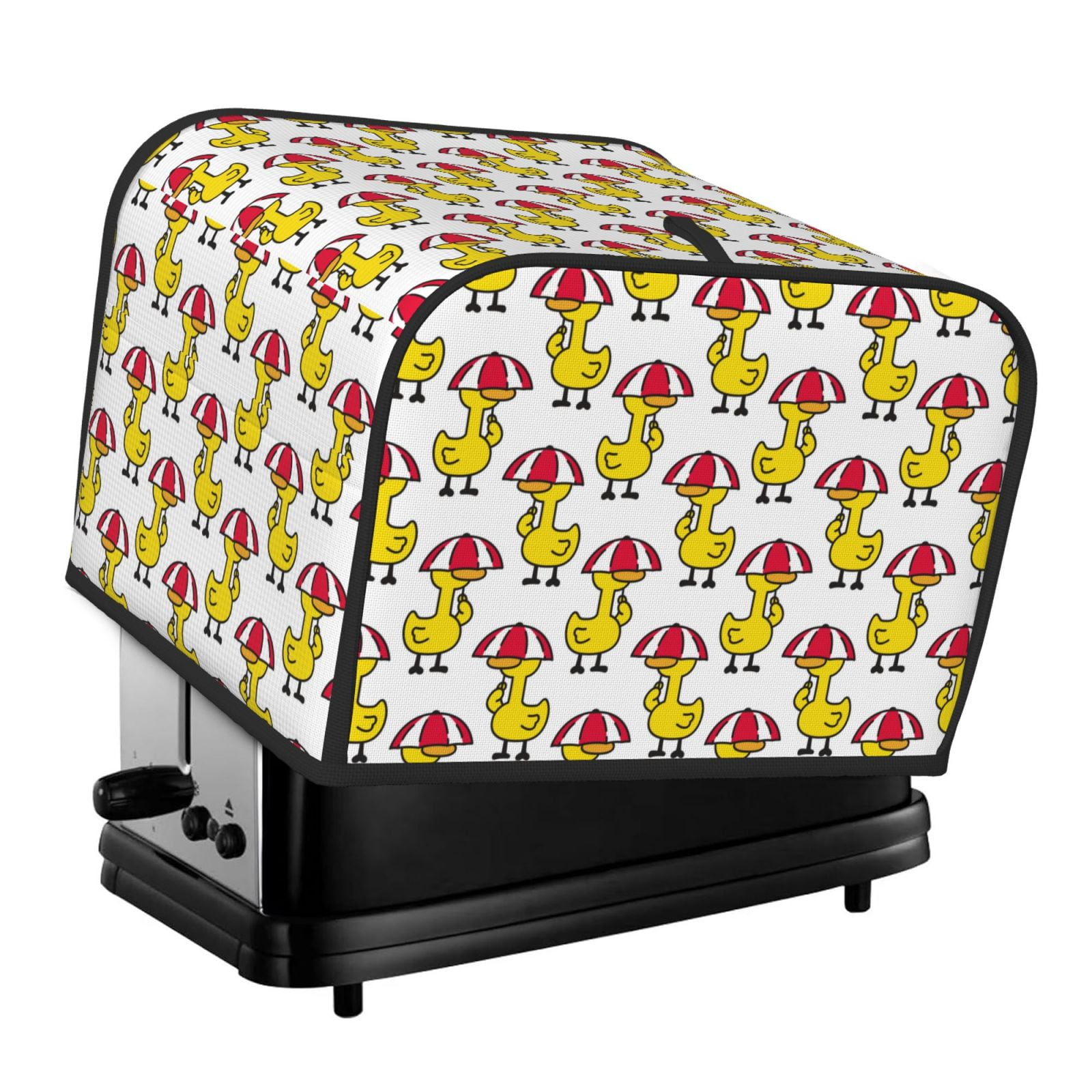 Lsque Rubber Duck Chicken Bird Print 4 Slice Toaster Cover , Kitchen ...
