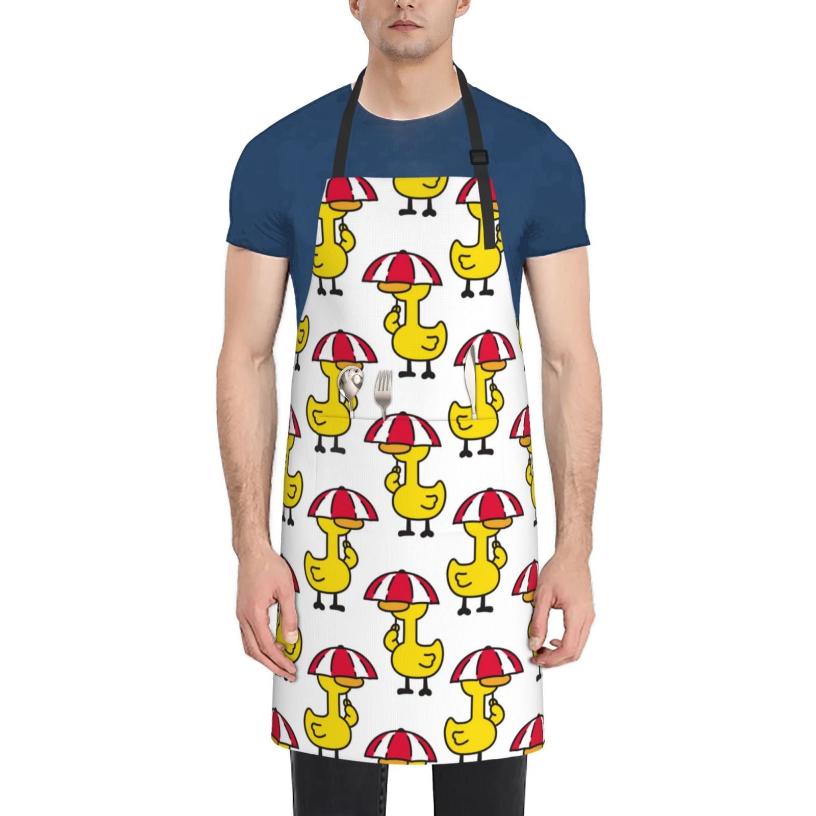 Lsque Rubber Duck Chicken Bird Waterproof Apron Chef Aprons for Men ...