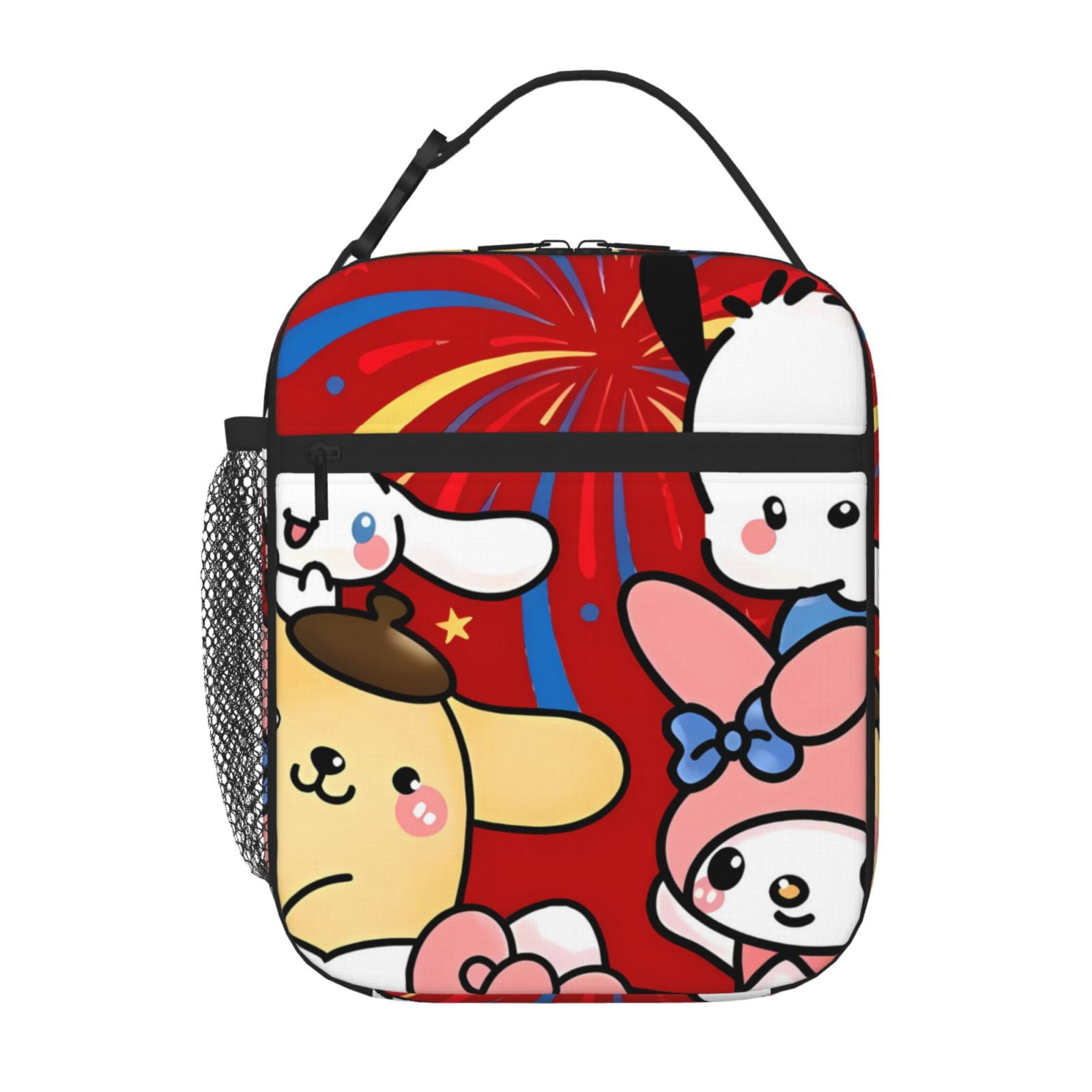 Lsque Sanrio Pattern Insulated Lunch Bag – Lunch Box with Thick ...
