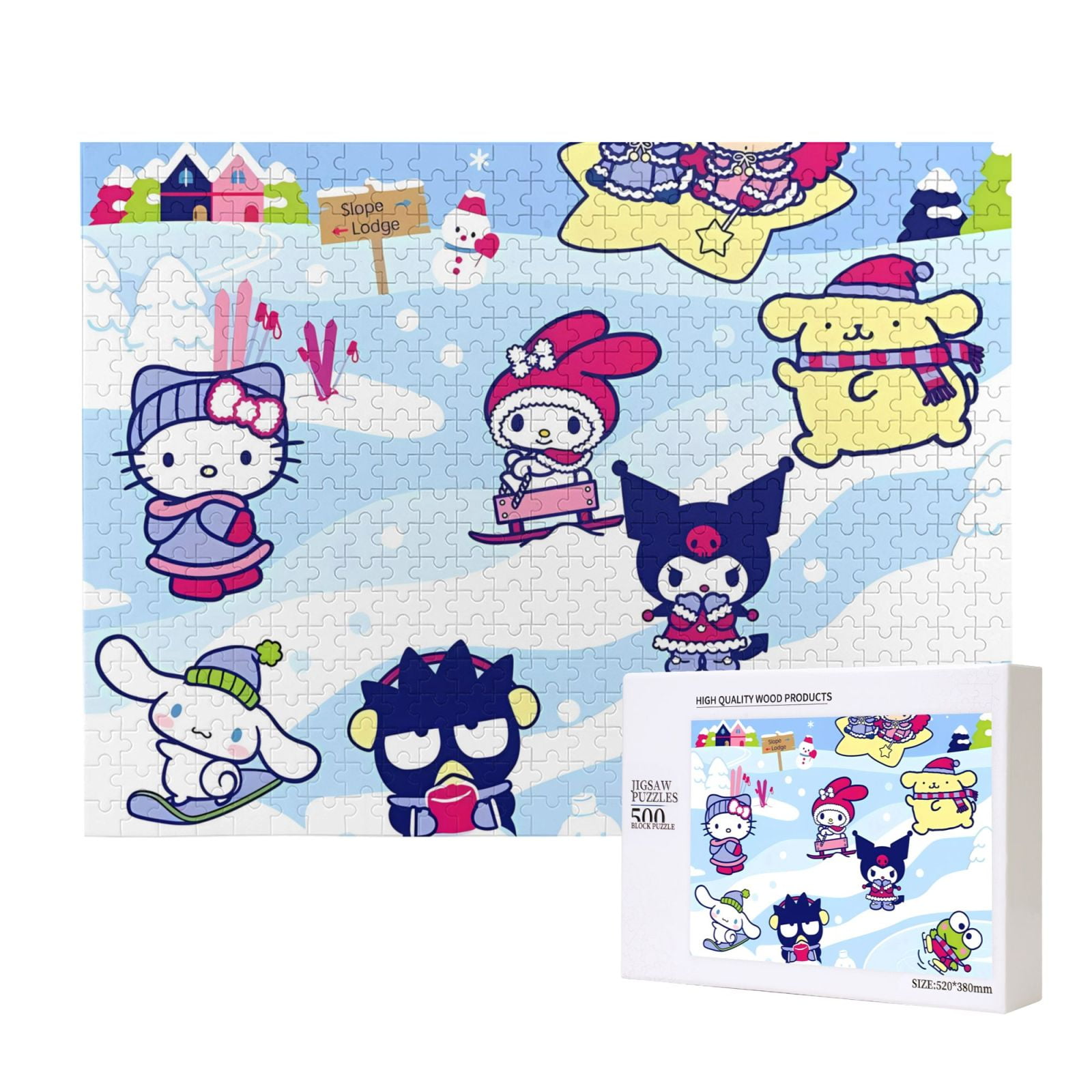 Lsque Sanrio Pattern Wooden Picture Puzzle ,500 Piece Jigsaw Puzzle ...