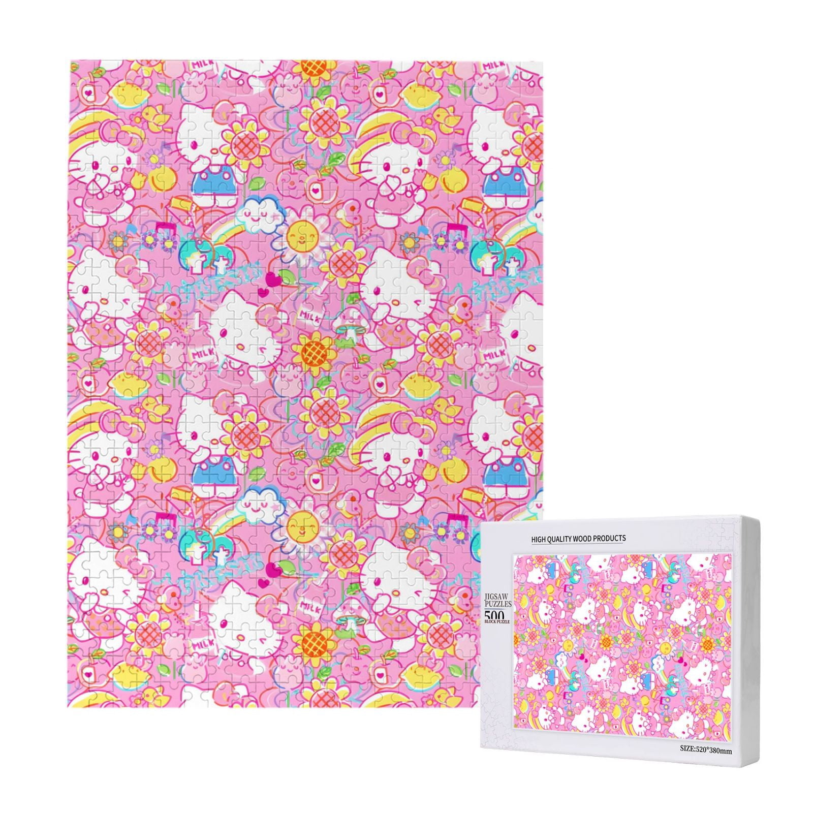 Lsque Sanrio Pattern Wooden Picture Puzzle ,500 Piece Jigsaw Puzzle ...