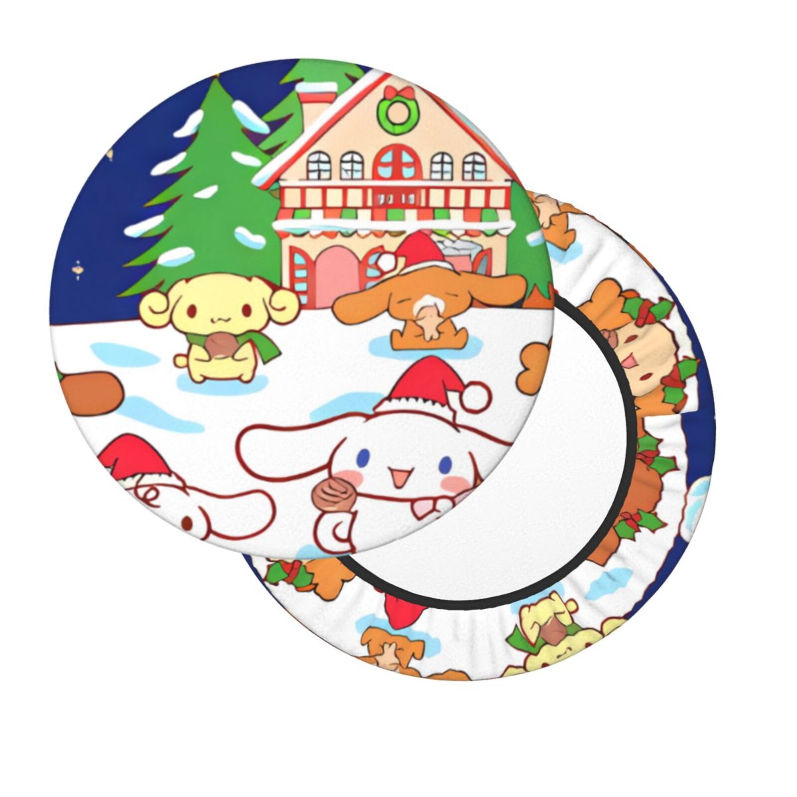 Lsque Sanrio Round Bar chair cushion covers Velvet Fabric Premium ...