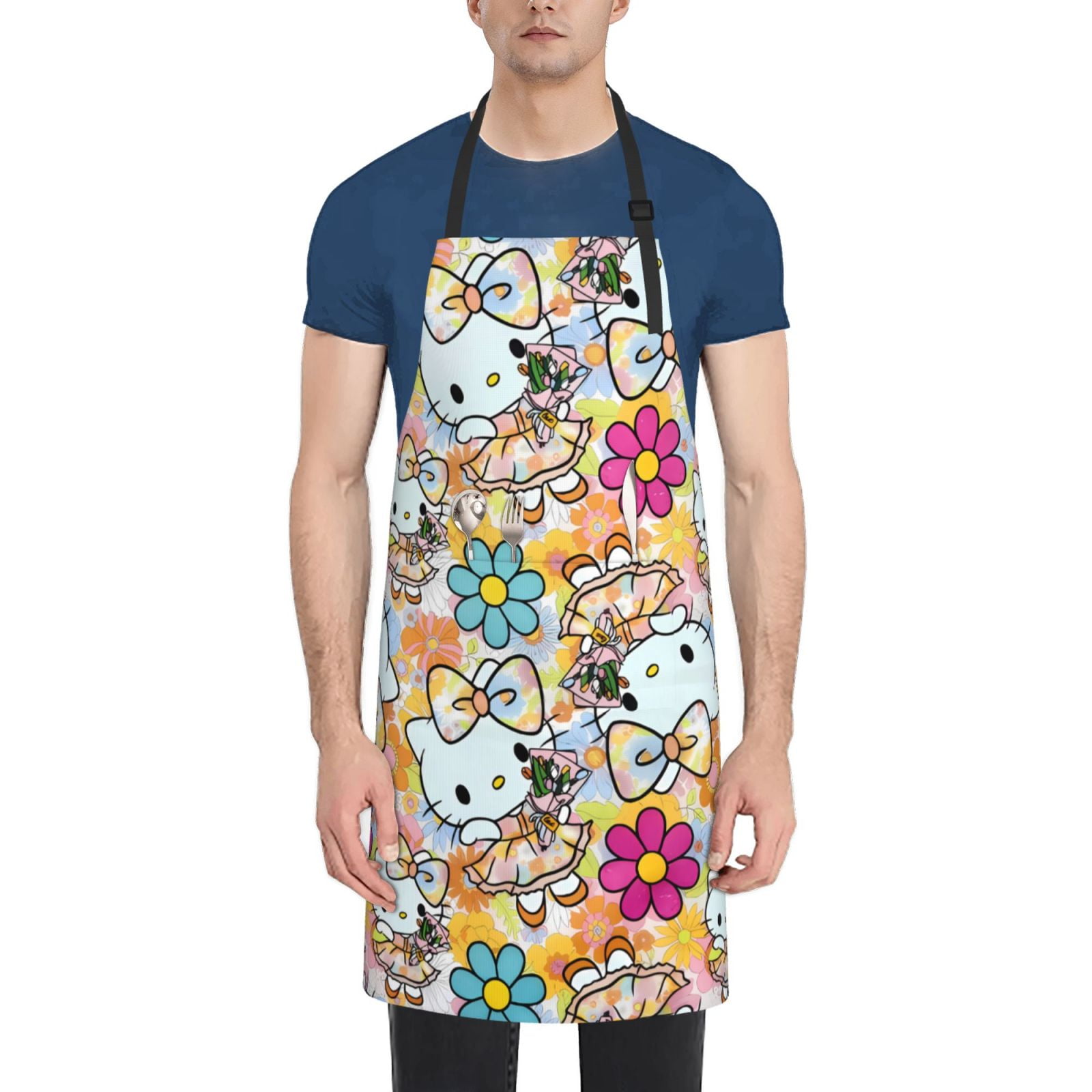 Lsque Sanrio Waterproof Apron Chef Aprons for Men Heavy Duty Chemical ...
