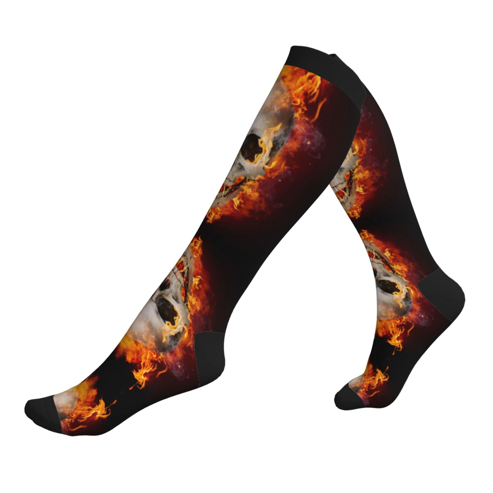 Lsque Satanic Skull Pattern Sport Compression Socks for Men & Women 15 ...