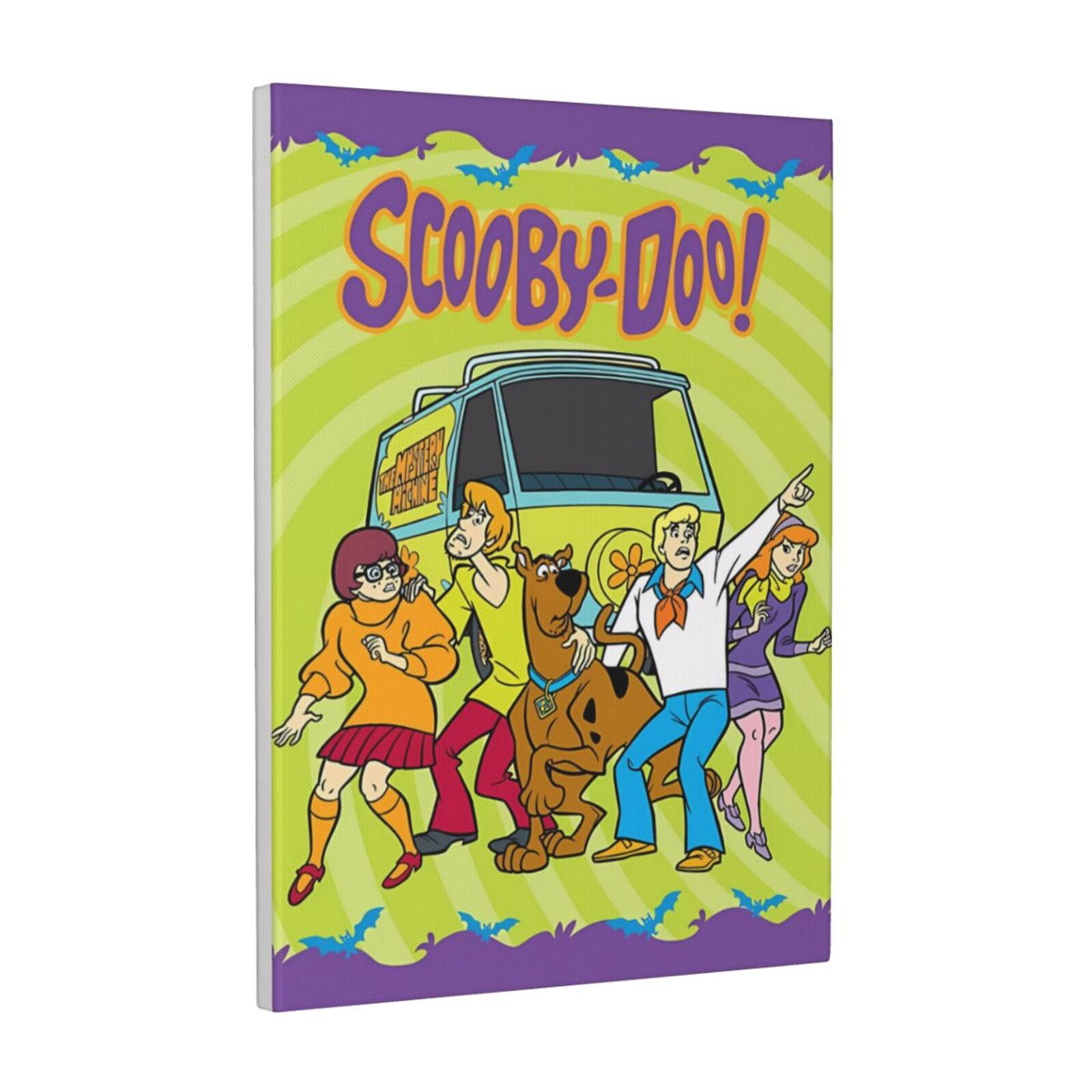 Lsque Scooby-Doo Pattern Canvas Wall Art – 30x40in Decorative Picture ...