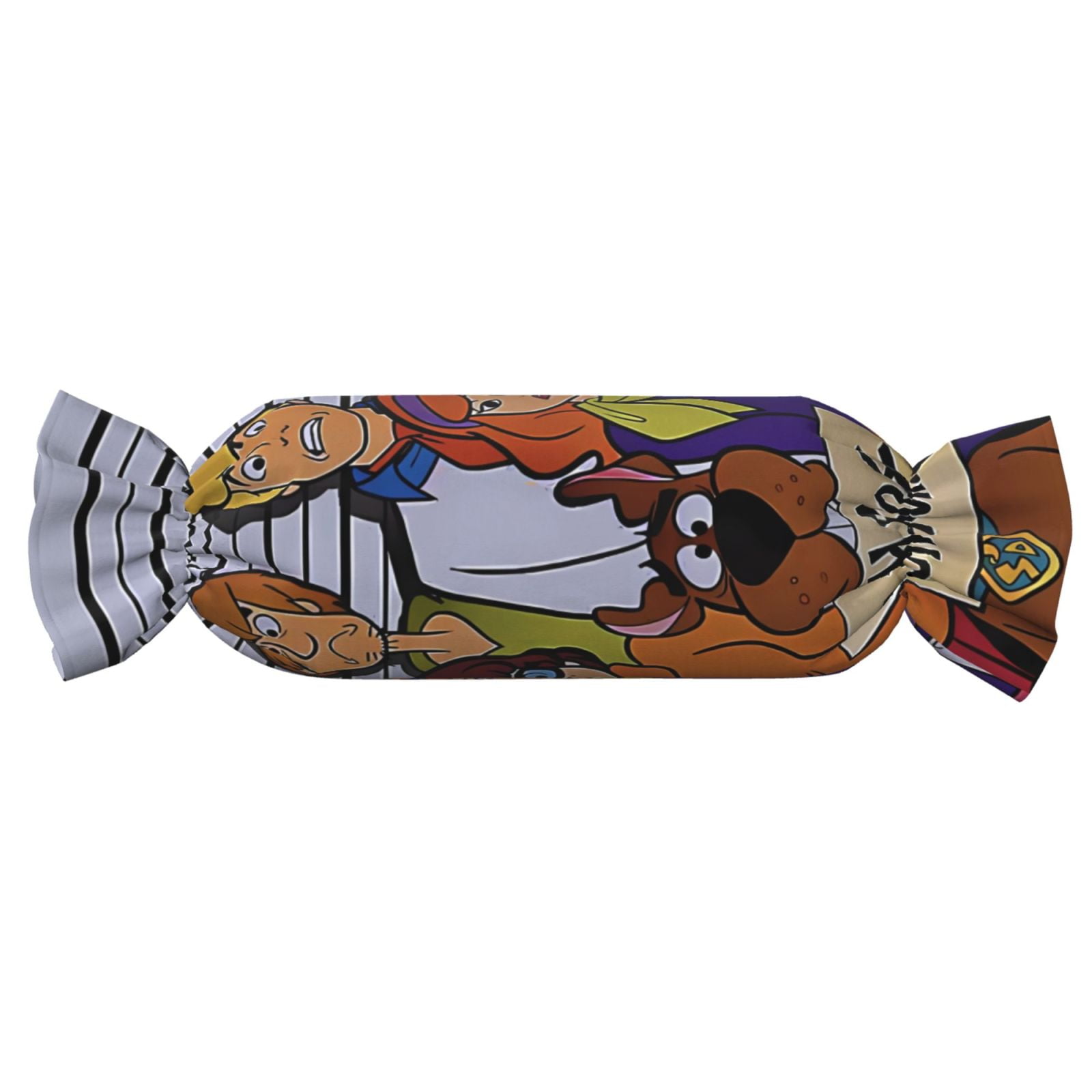 Lsque Scooby-Doo Pattern Cervical Neck Roll Memory Foam Pillow, Candy ...