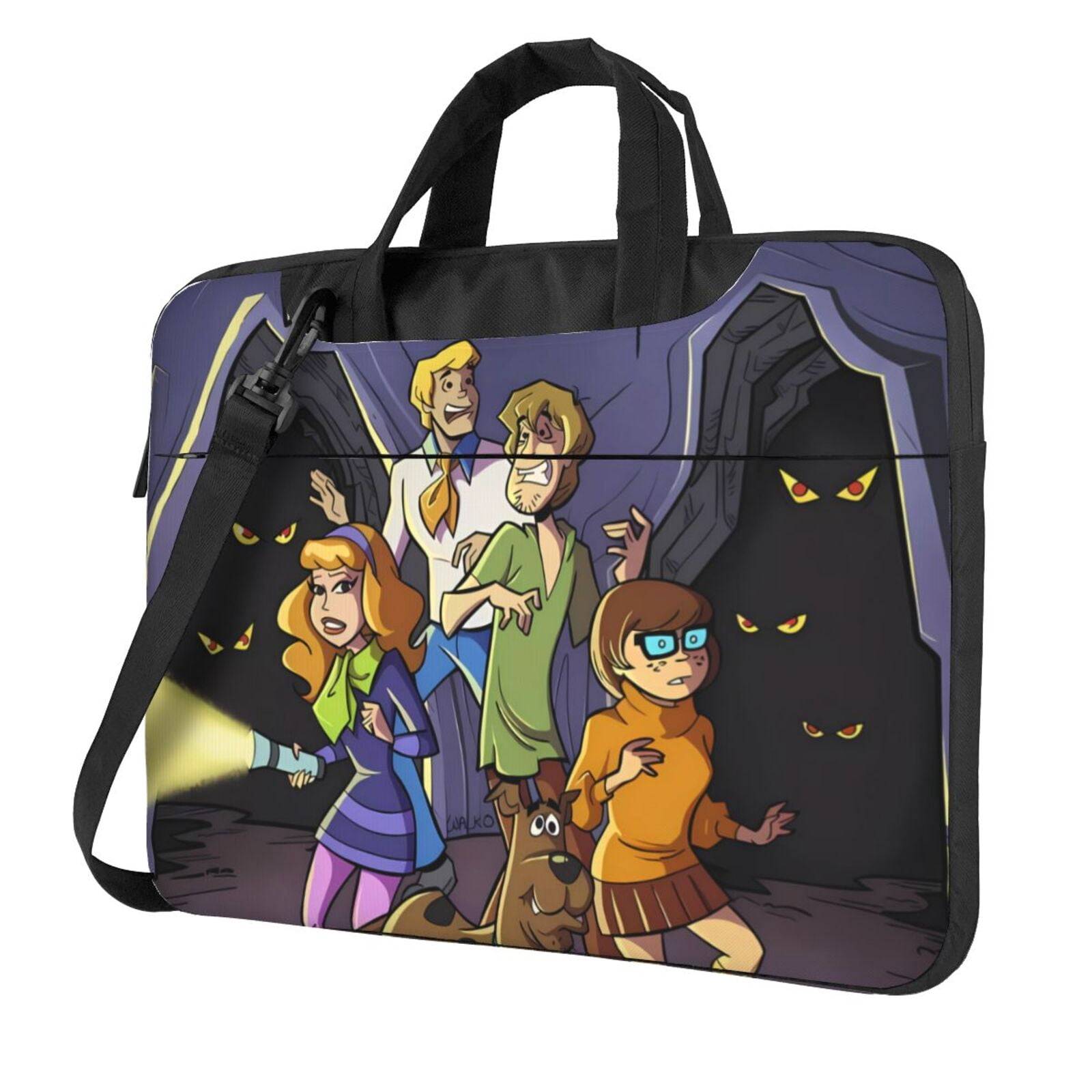 Lsque Scooby-Doo Pattern Laptop Bag – Portable & Slim Single-Shoulder ...