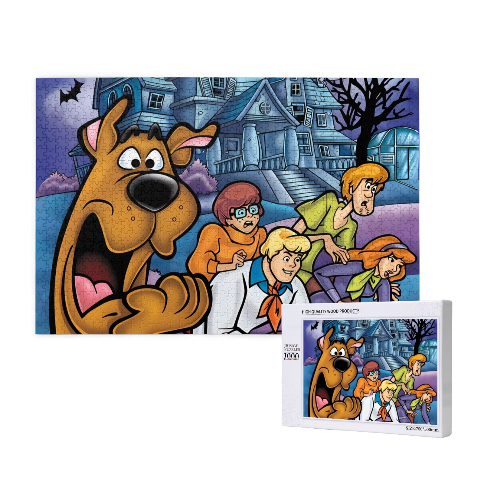 Lsque Scooby-Doo Pattern Picture Puzzle,Wooden 1000 Piece Puzzle ...