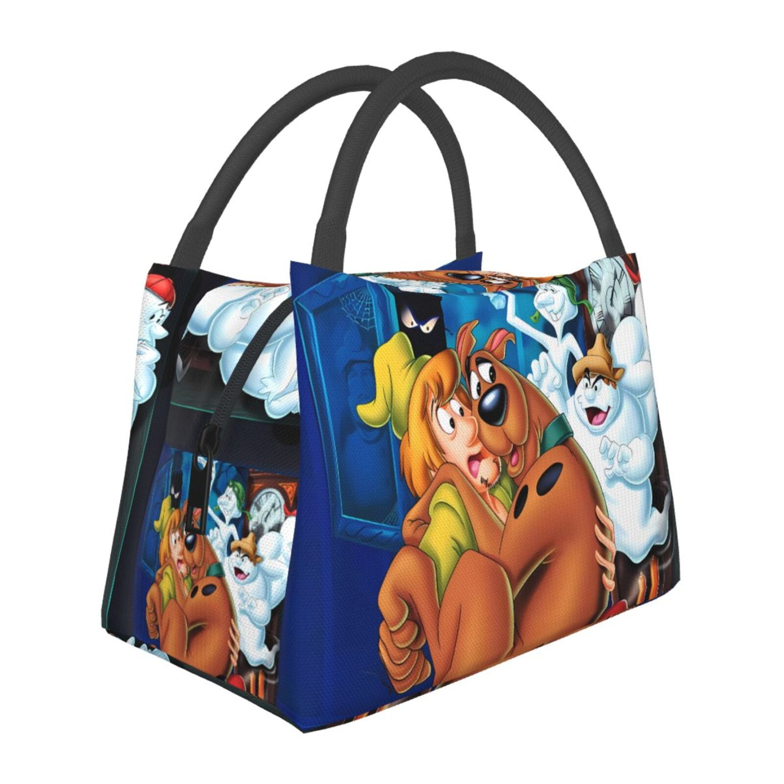 Lsque Scooby-Doo Pattern Portable Insulation Lunch Bag, Insulated Food Delivery Bag, Meal ...