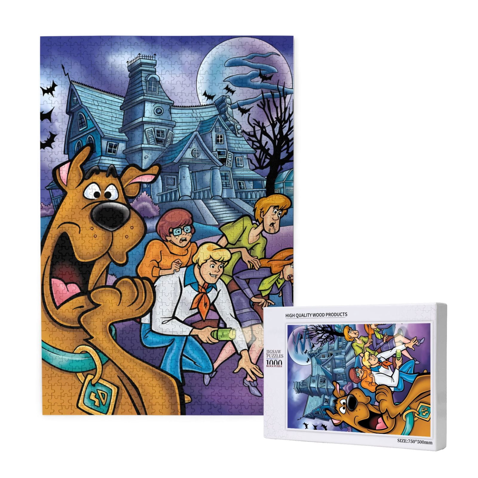 Lsque Scooby-Doo Pattern Wooden Picture Puzzle ,1000 Piece Jigsaw ...