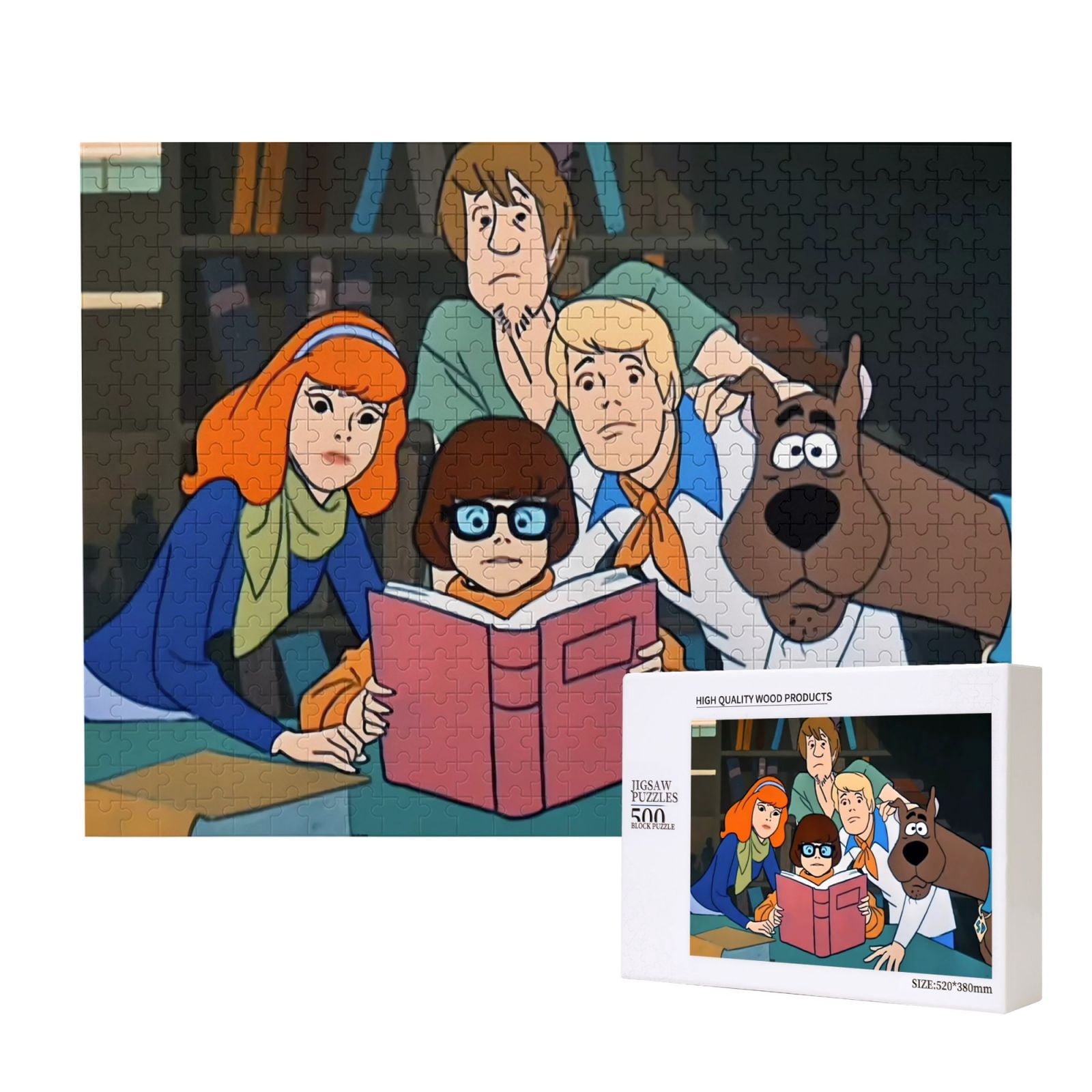 Lsque Scooby-Doo Pattern Wooden Picture Puzzle ,500 Piece Jigsaw Puzzle ...