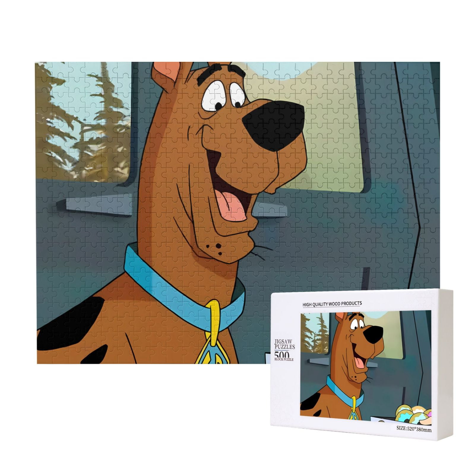 Lsque Scooby-Doo Pattern Wooden Picture Puzzle ,500 Piece Jigsaw Puzzle ...