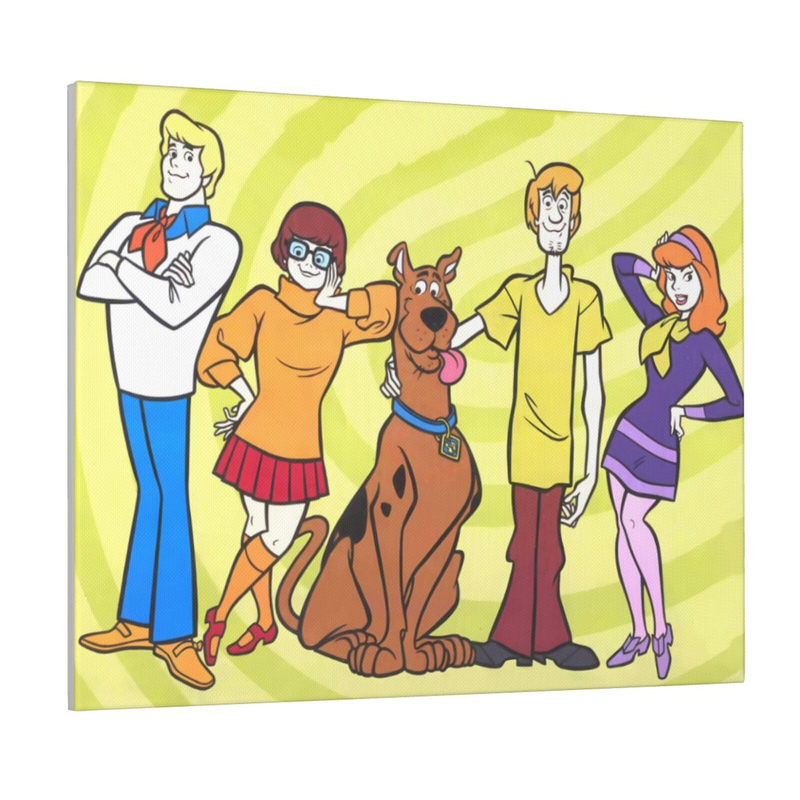 Lsque Scooby-Doo Print Wall Art – Decorative Picture for Living Room ...