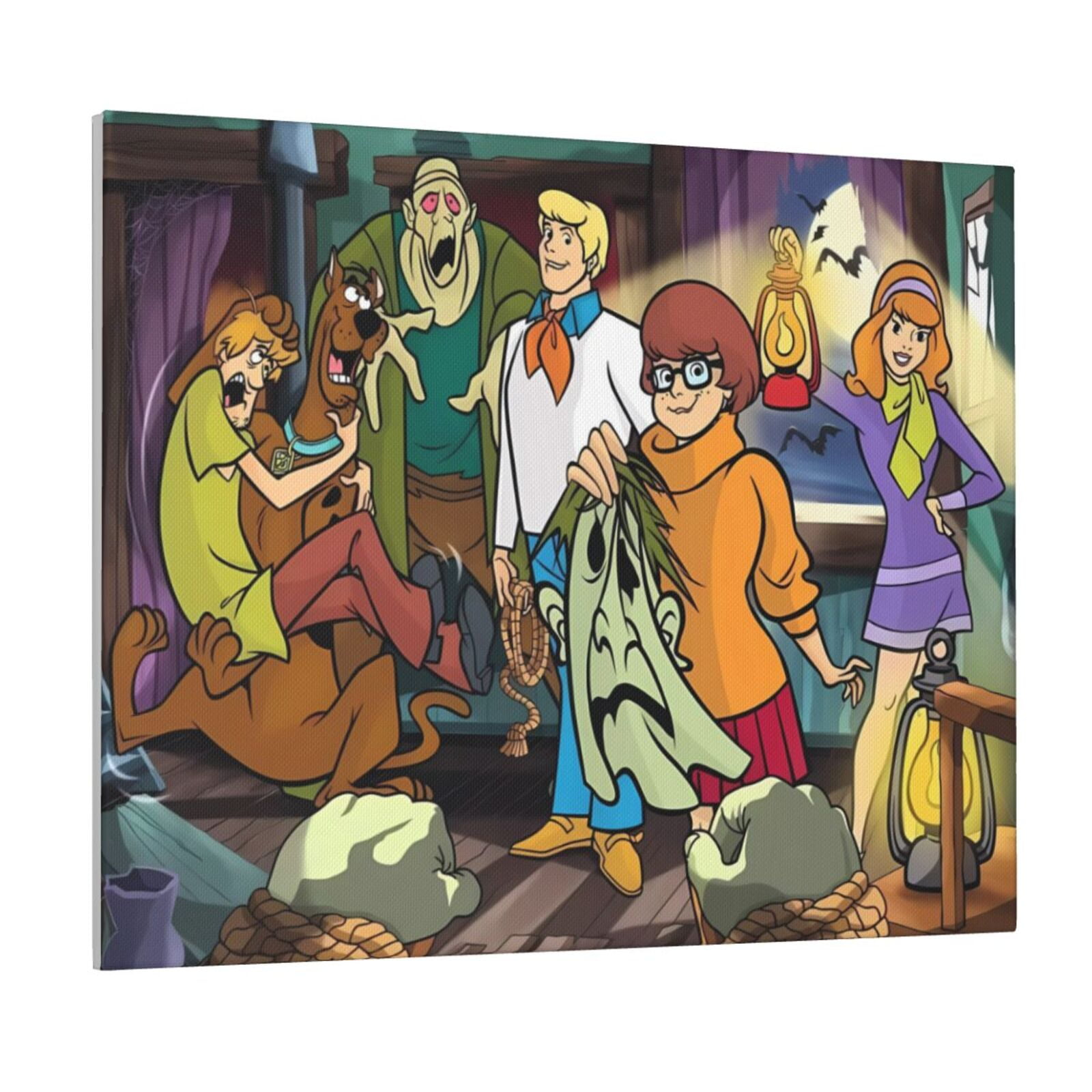 Lsque Scooby-Doo Print Wall Art – Decorative Picture for Living Room ...
