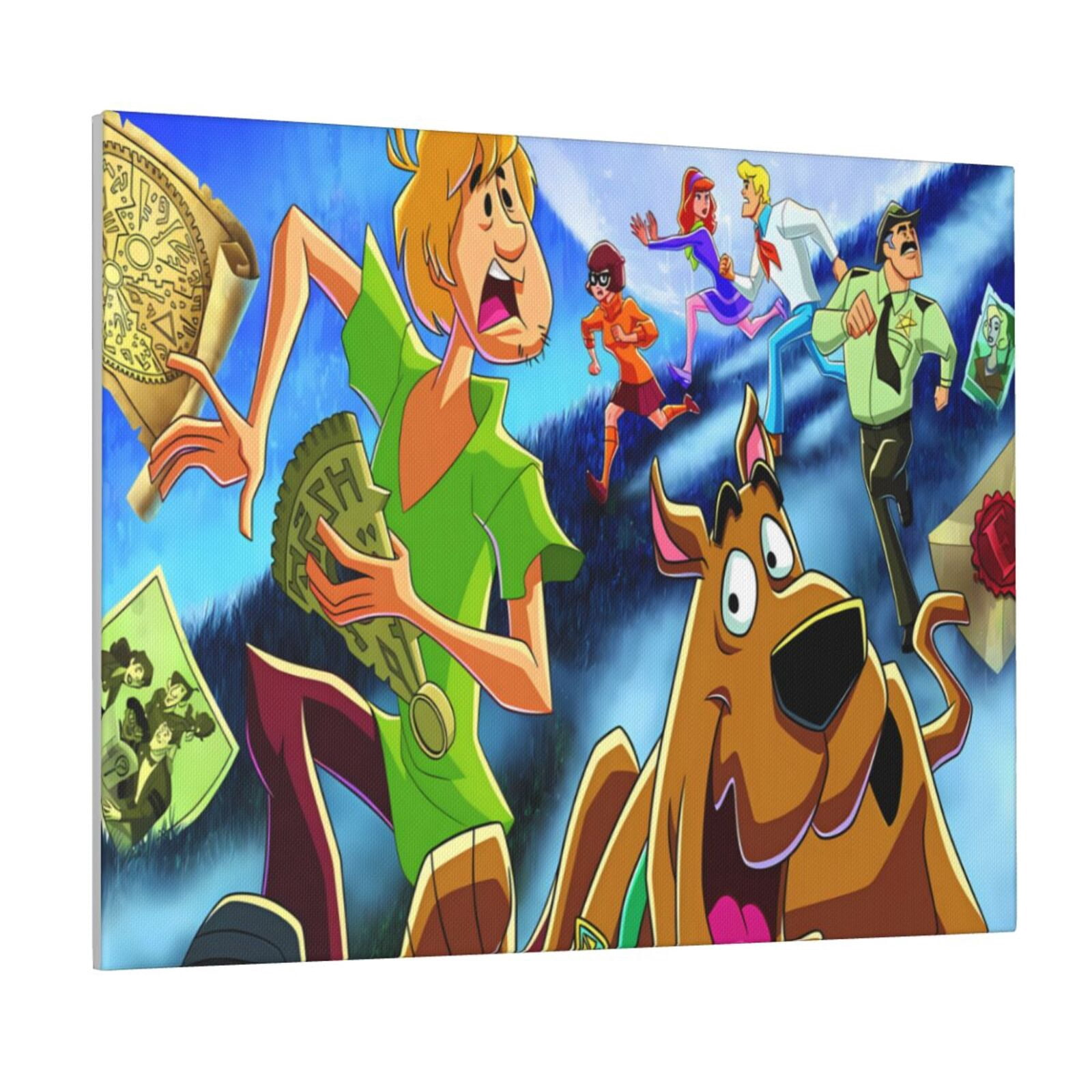 Lsque Scooby-Doo Print Wall Art – Decorative Picture for Living Room ...