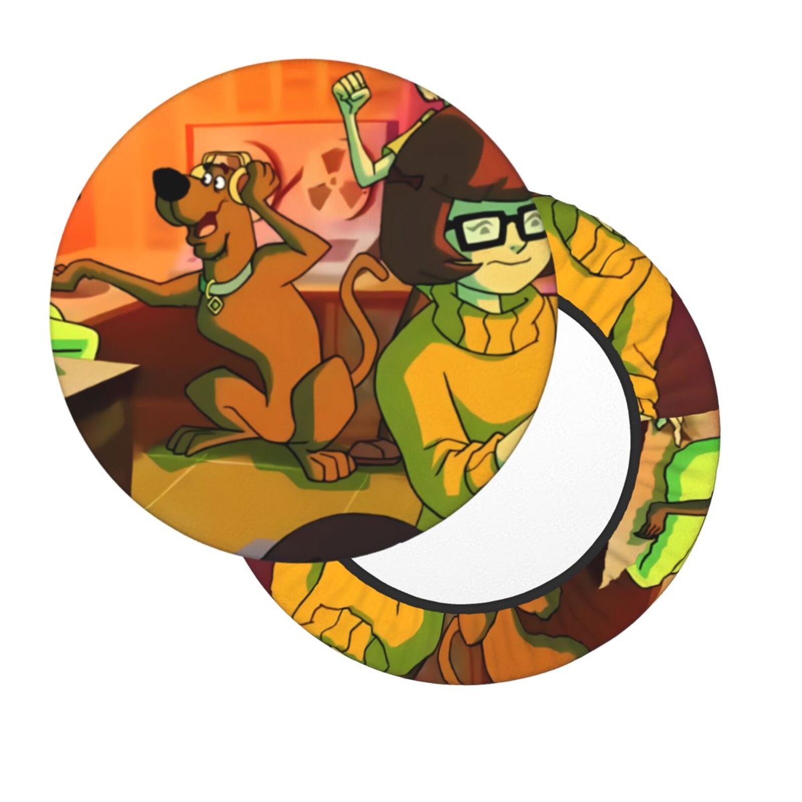 Lsque Scooby-Doo Round Bar chair cushion covers Velvet Fabric Premium ...