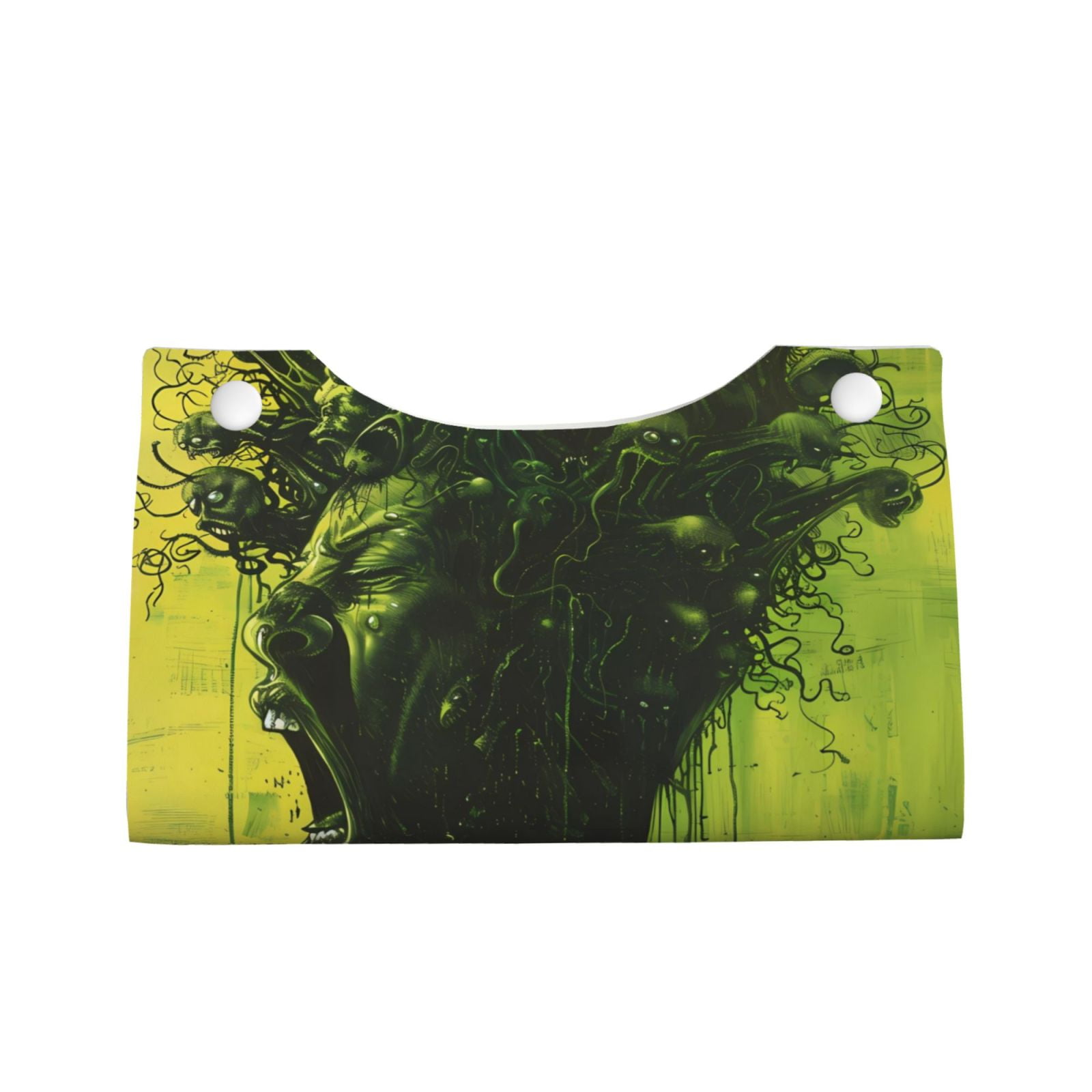 Lsque Screaming Horror Art Printed Long Tissue Box Cover Holder, Facial ...