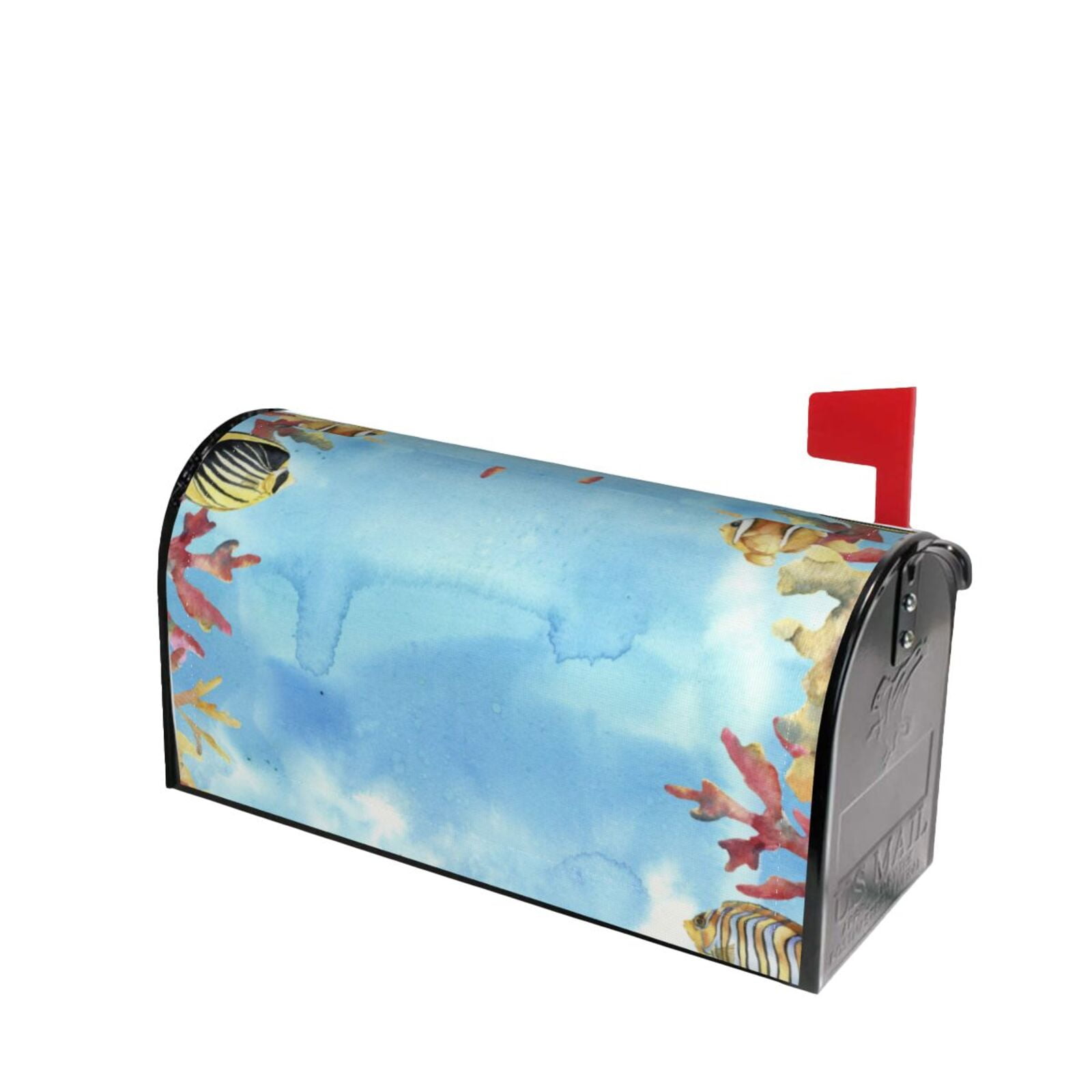 Lsque Sea and Fish Mailbox Cover Standard Size ,Magnetic Mailbox Covers ...