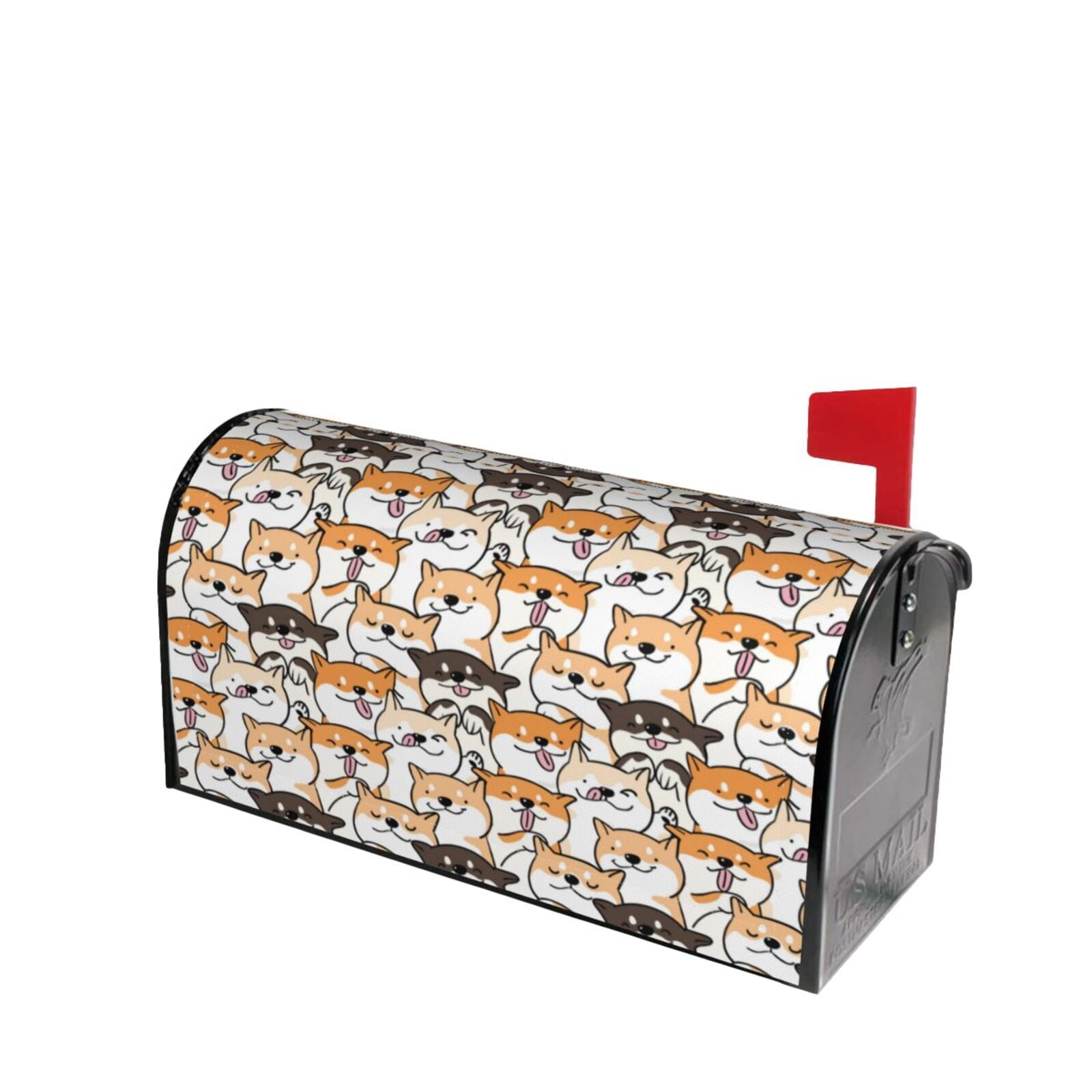 Lsque Shiba Inu Dog Mailbox Cover Standard Size ,Magnetic Mailbox ...
