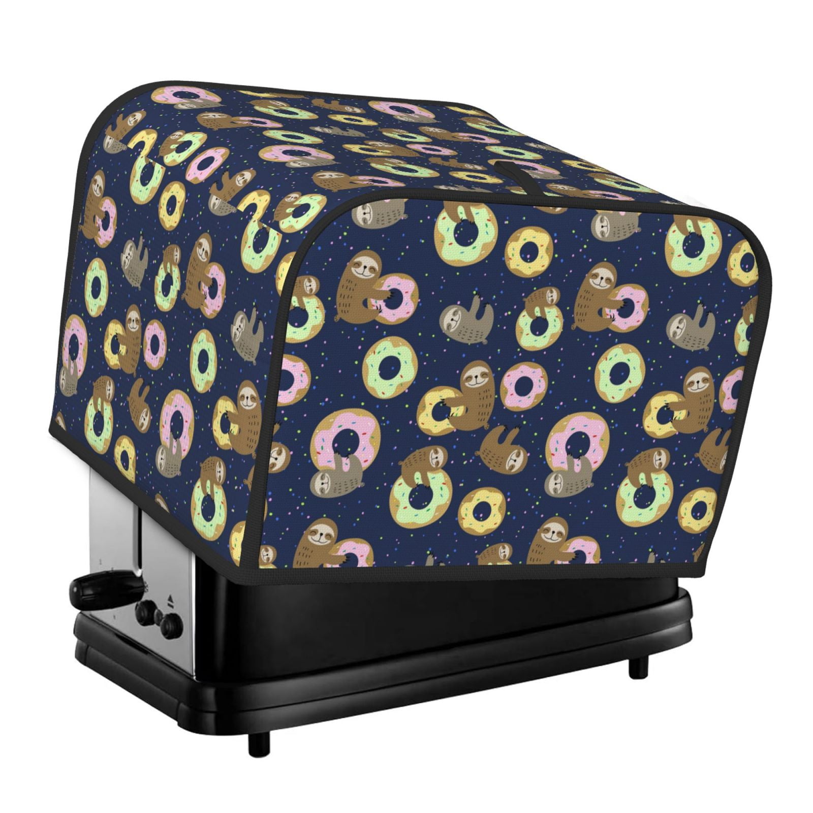 Lsque Sloth with Donuts Print 4 Slice Toaster Cover , Kitchen Appliance ...
