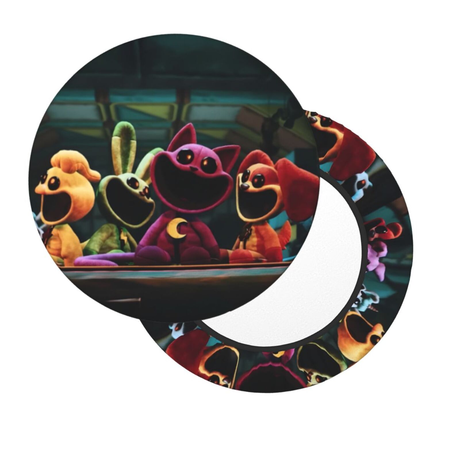 Lsque Smiling Critters Round Bar chair cushion covers Velvet Fabric ...