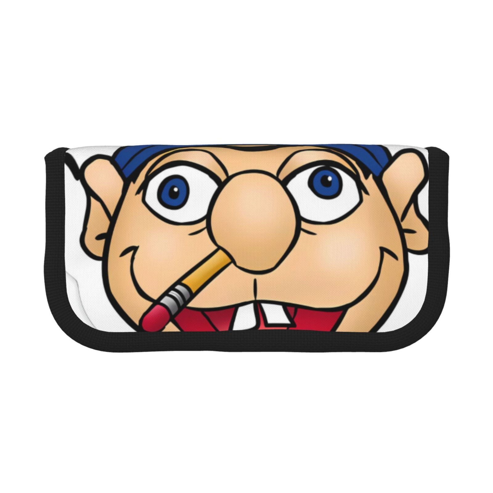 Lsque Sml Jeffy Pattern Canvas Pen Case - Pencil Pouch - Makeup Bag ...