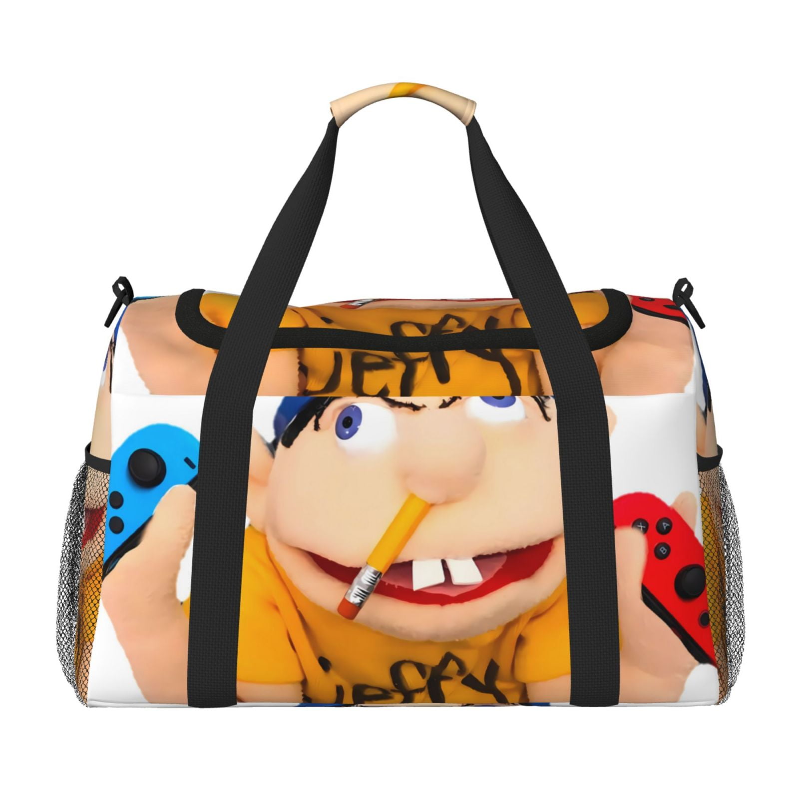 Lsque Sml Jeffy Pattern Hand Travel Bag, Weekender Carry On for Women ...