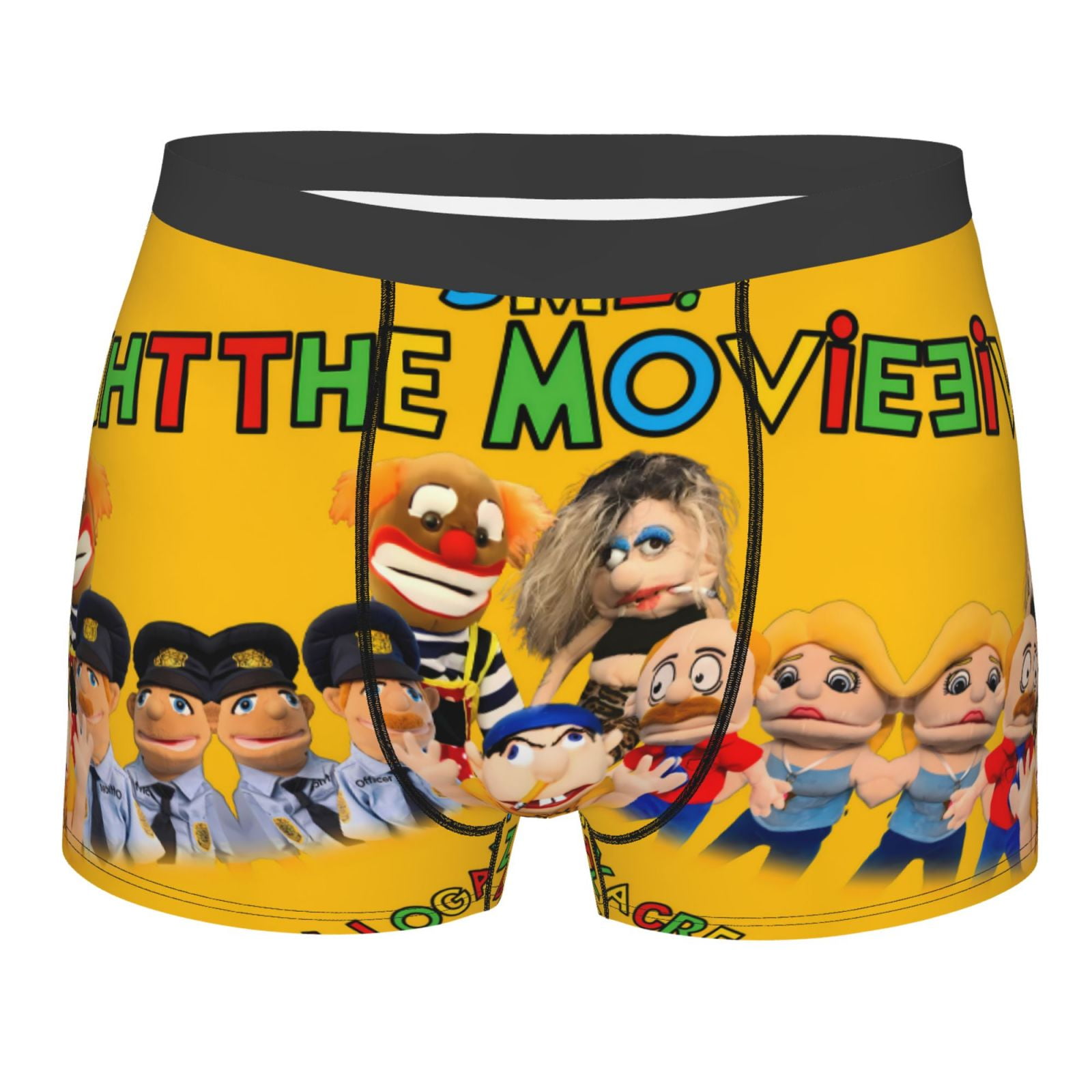 Lsque Sml Jeffy Pattern Men’s Total Support Pouch Boxer Briefs, X-Temp ...