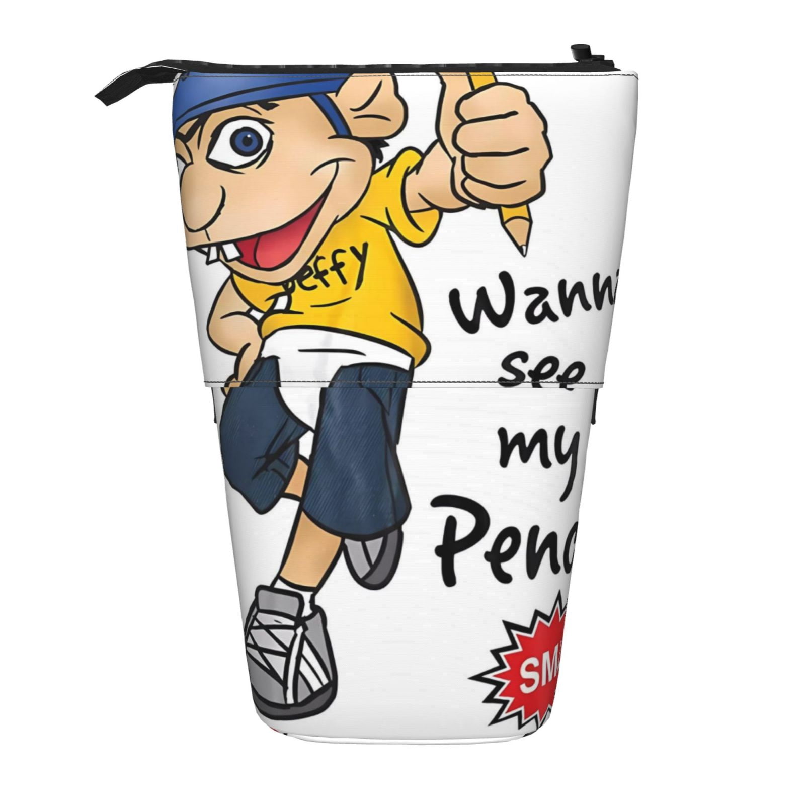Lsque Sml Jeffy Pattern Telescopic Pencil Bag Pen Holder Stationery ...
