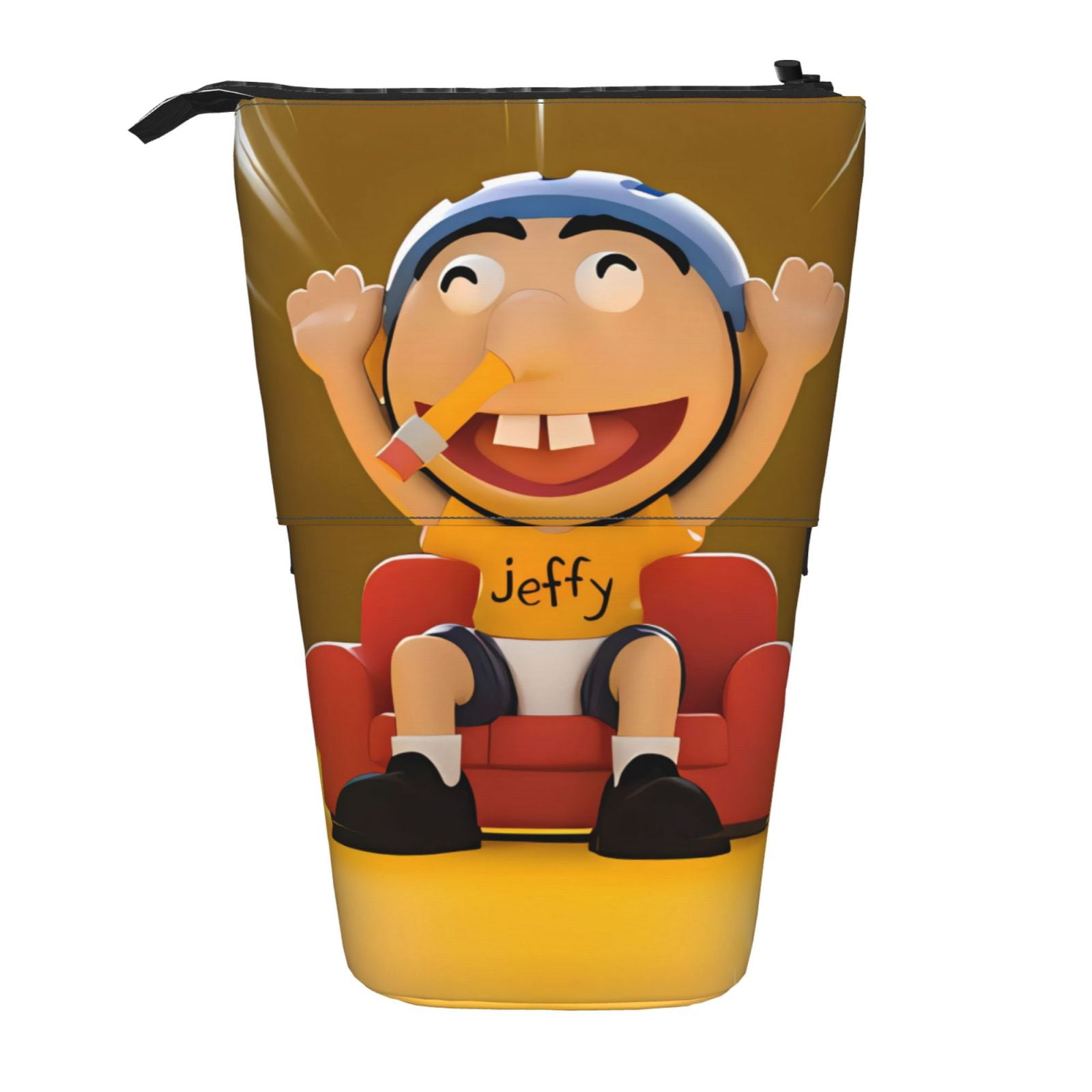 Lsque Sml Jeffy Pattern Telescopic Pencil Bag Pen Holder Stationery ...
